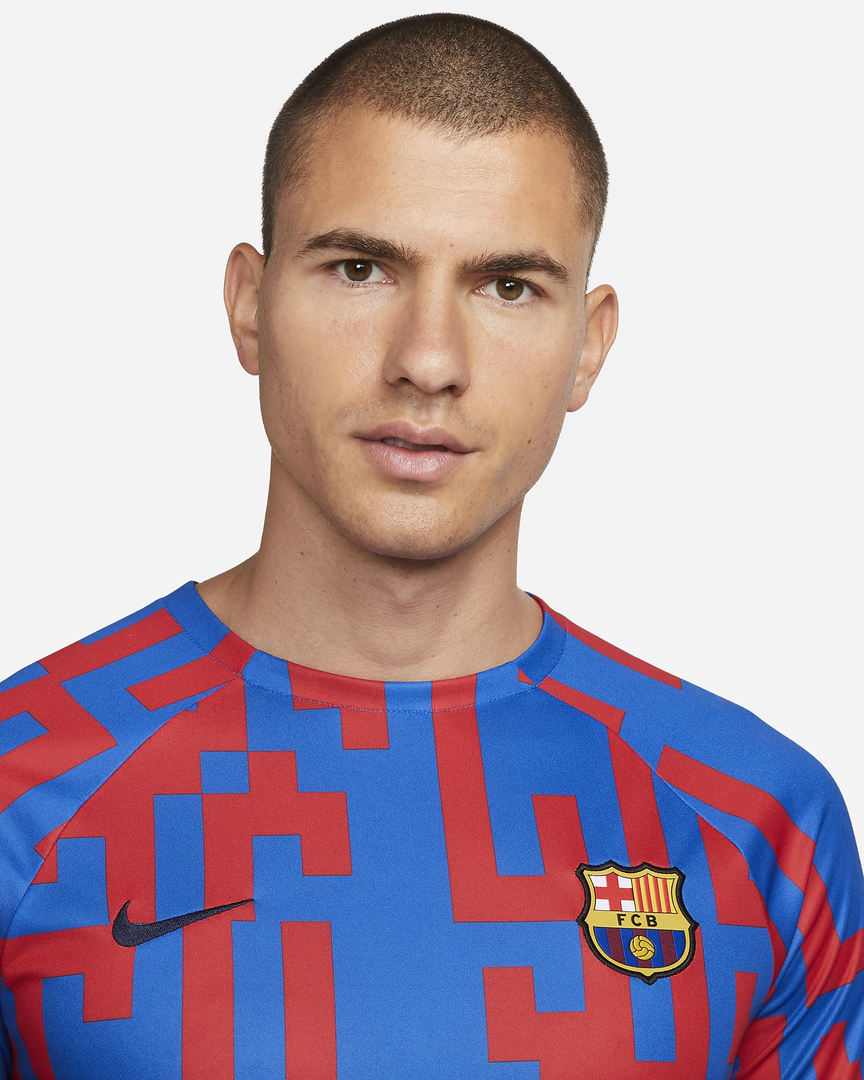 F.C. Barcelona Home Men's Nike Dri-FIT Pre-Match Football Top. Nike SK