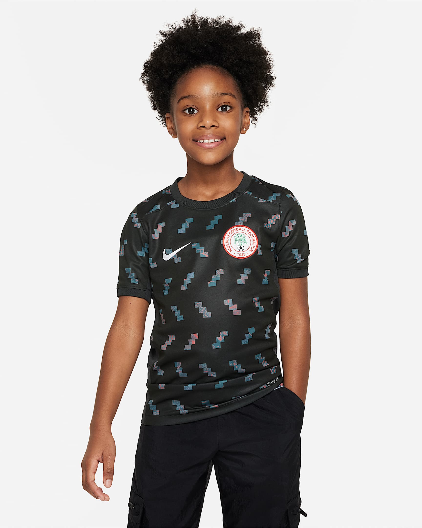 Nigeria 2023 Stadium Away Older Kids' Nike Dri-FIT Football Shirt. Nike SE