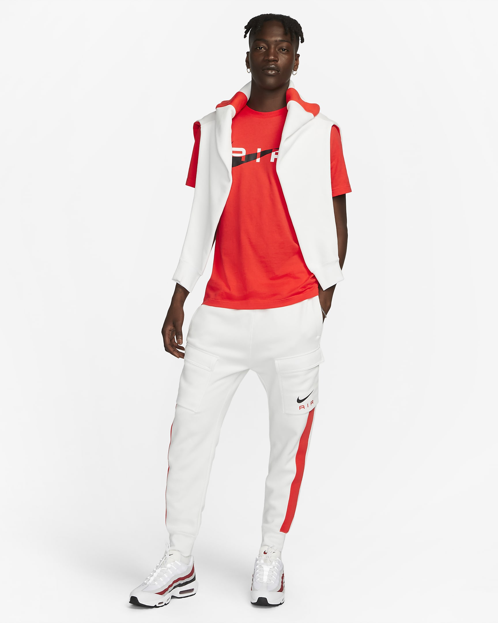 Nike Air Mens Fleece Cargo Trousers Nike Pt