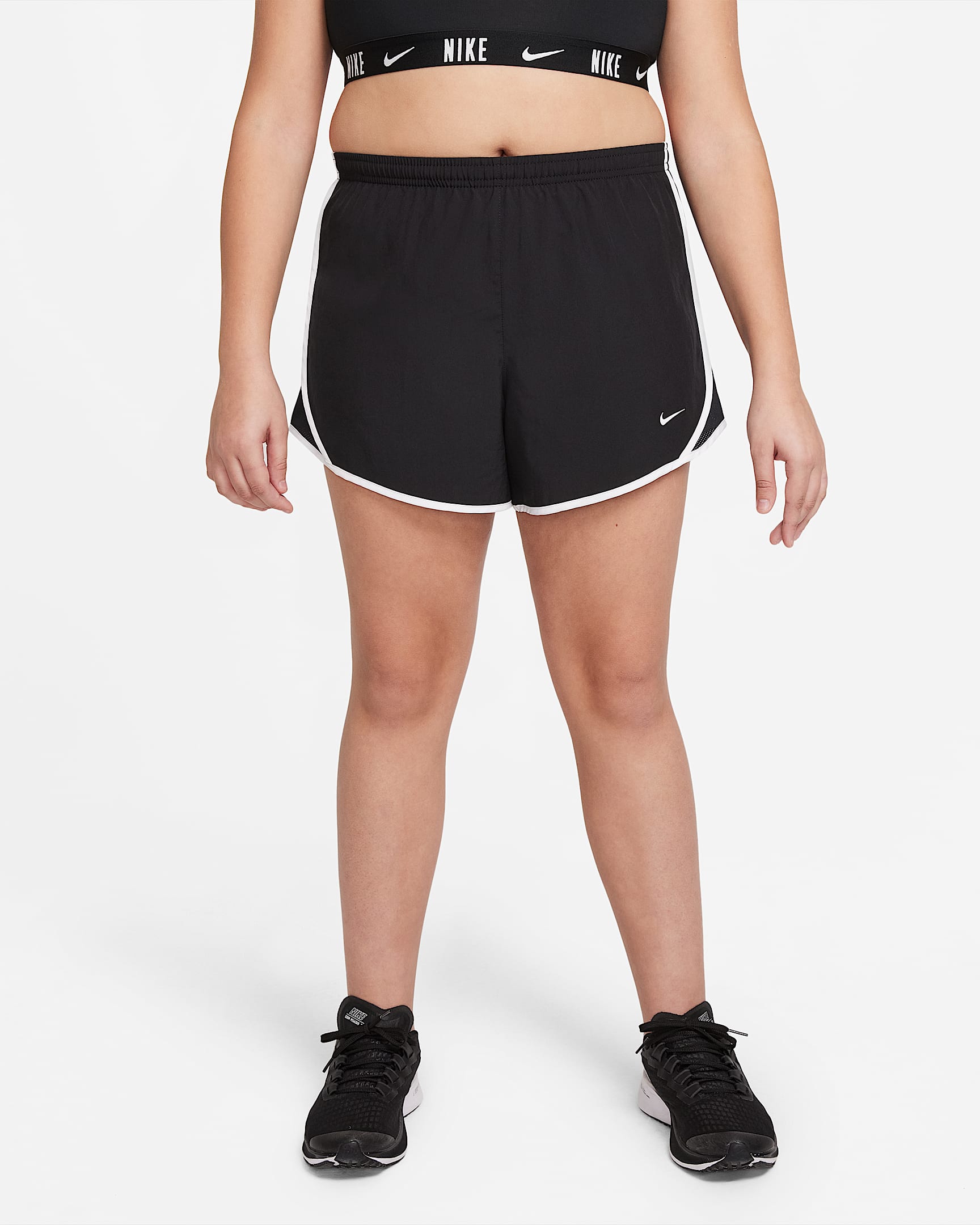 Nike Dri-FIT Tempo Big Kids' (Girls') Running Shorts (Extended Size ...