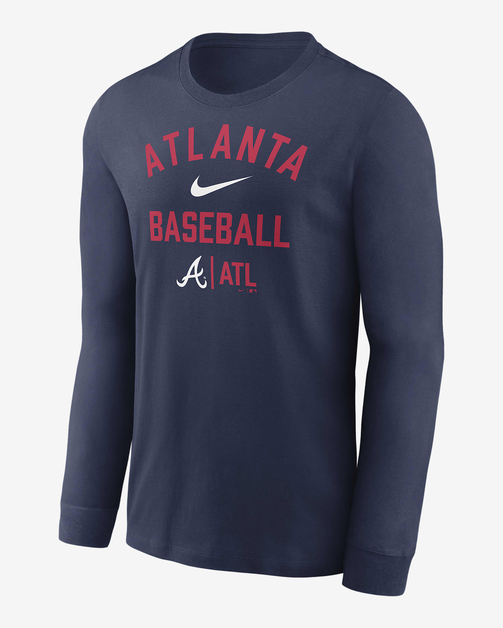 Playera de manga larga Nike de la MLB para hombre Atlanta Braves ...