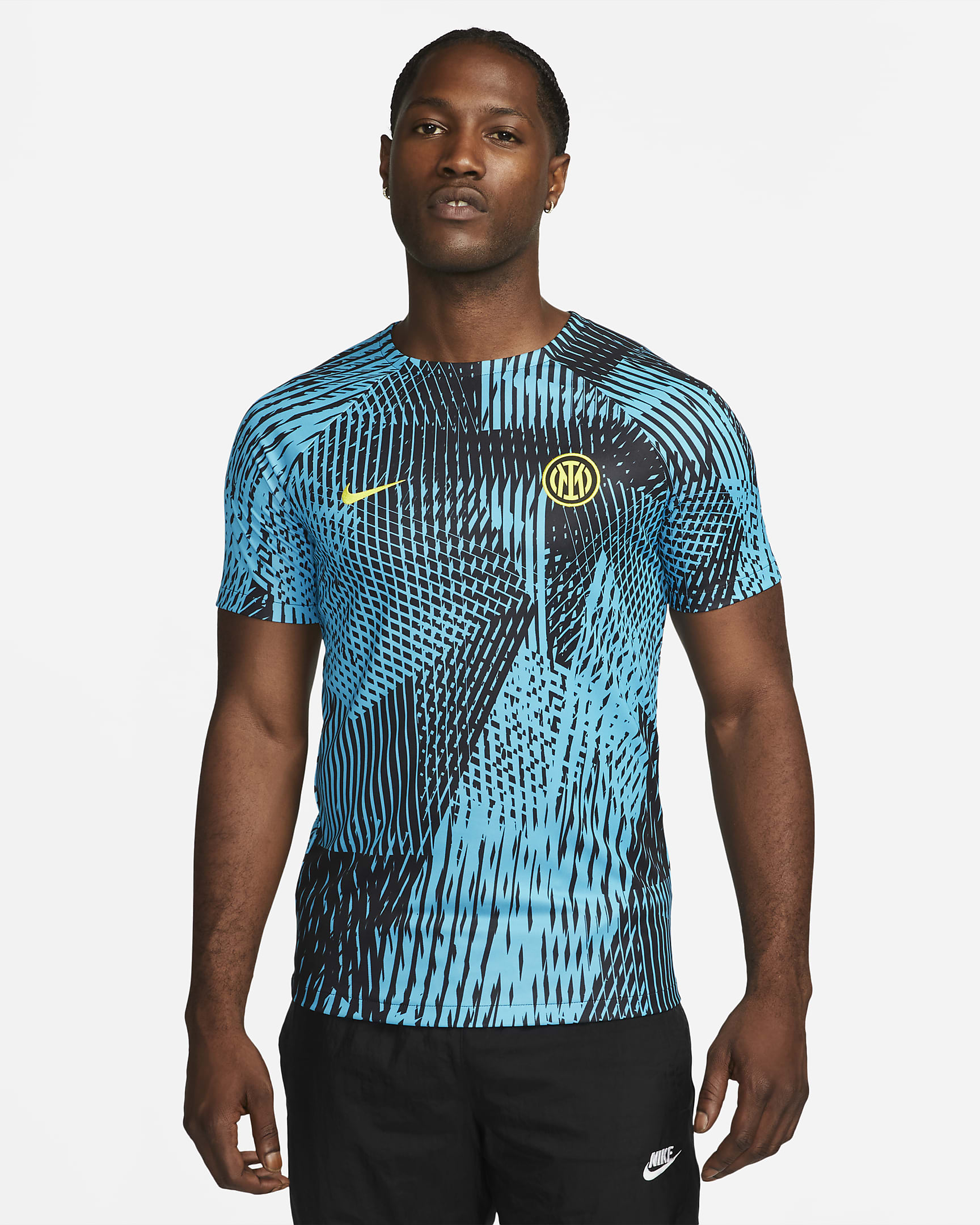Inter Milan Men's Nike Dri-FIT Pre-Match Football Top. Nike LU