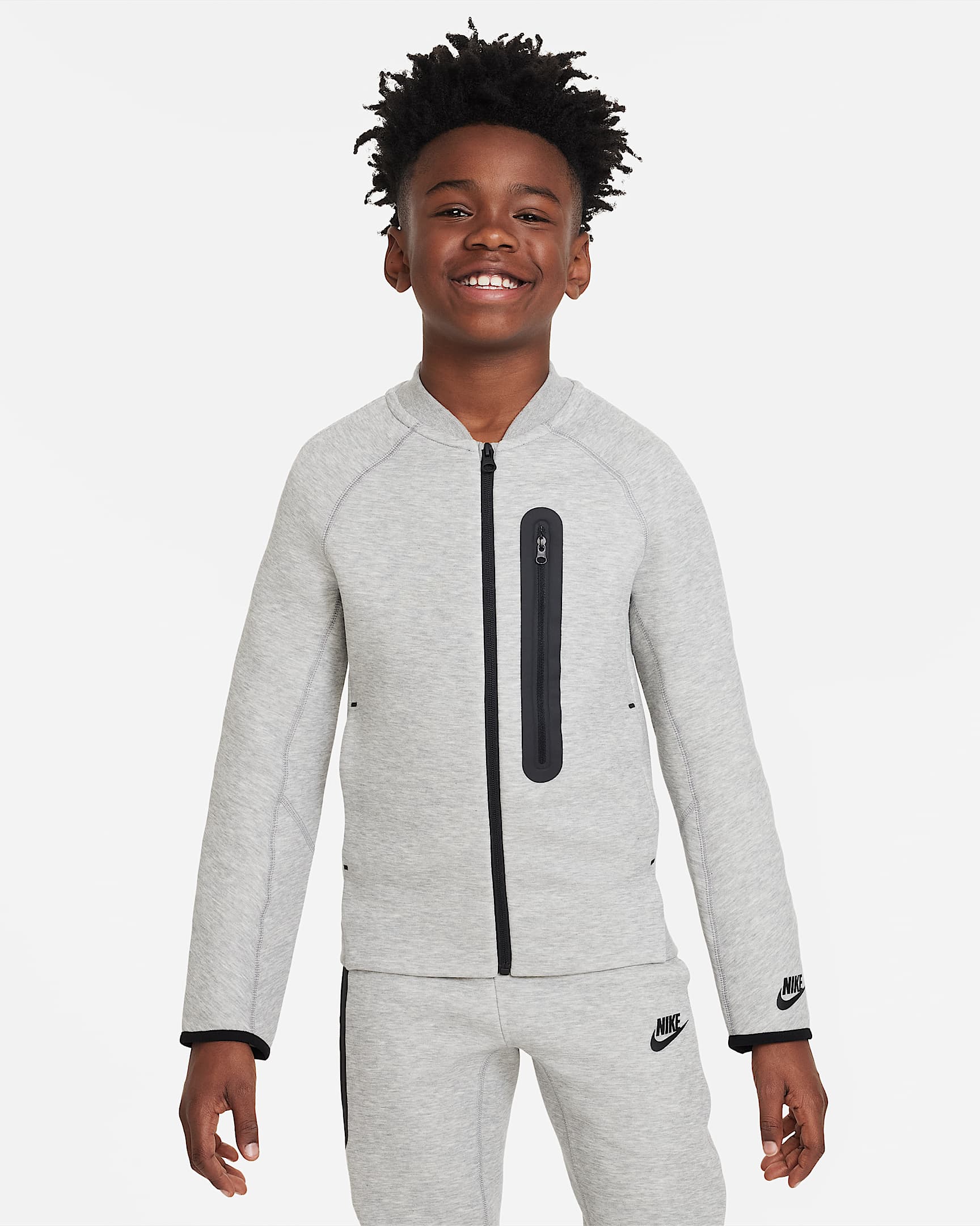 Nike Sportswear Tech Fleece Older Kids' (Boys') Full-Zip Top. Nike CA