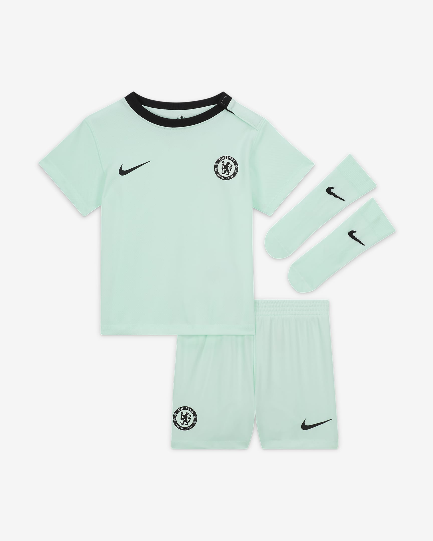 Chelsea F.C. 2023/24 Third Baby/Toddler Nike Football 3-Piece Kit. Nike NL