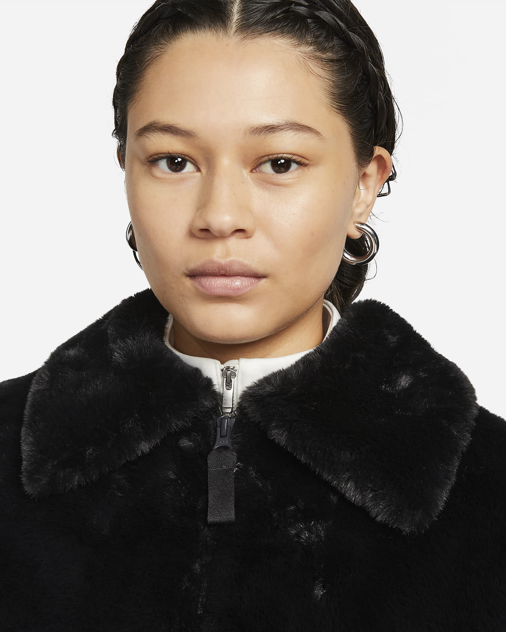 Nike Sportswear Women s Faux Fur Long Jacket Nike IE