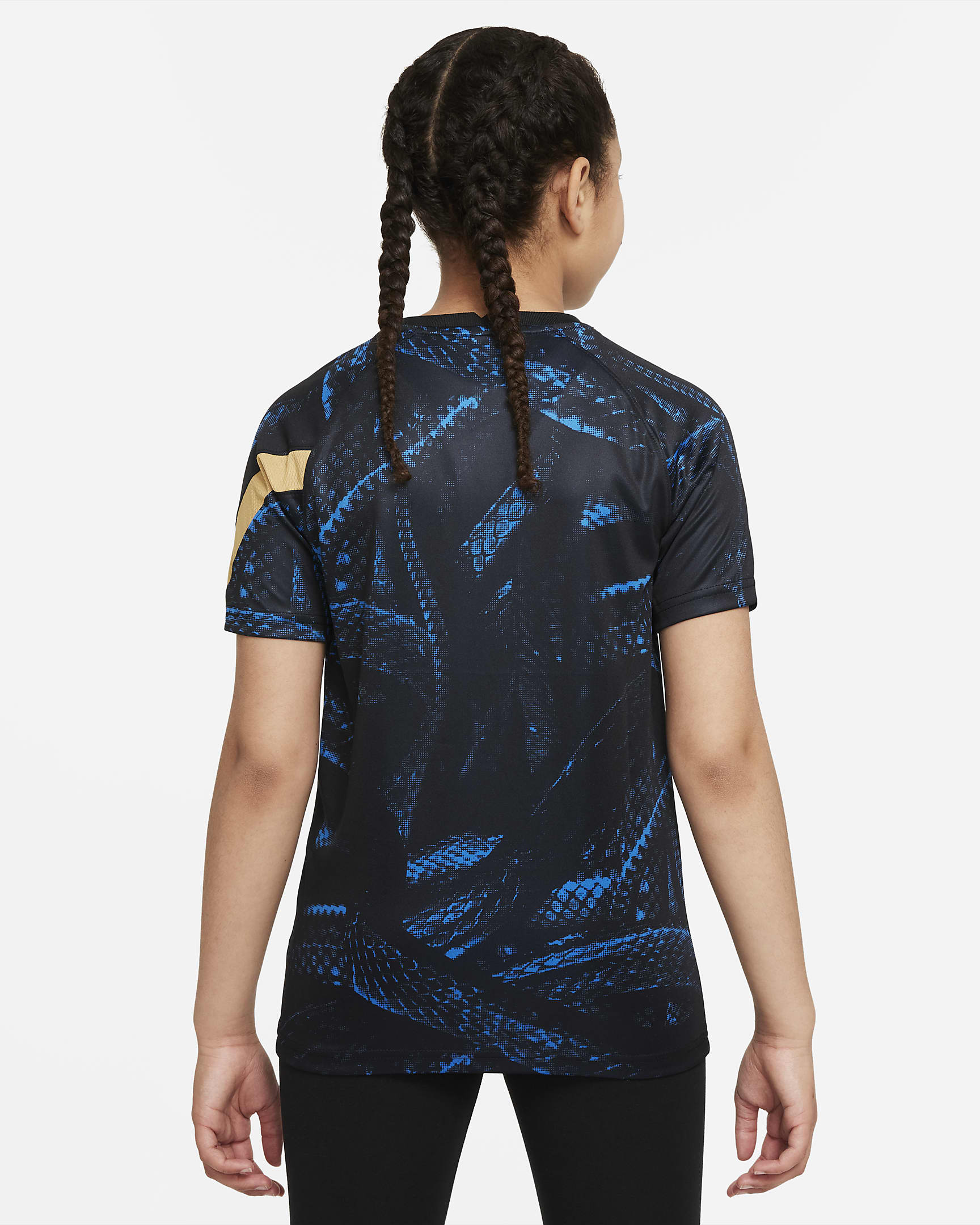 Inter Milan Older Kids' Nike Dri-FIT Pre-Match Football Top. Nike LU