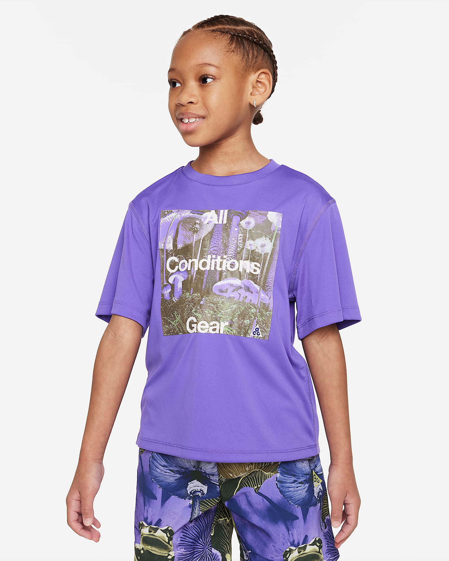 Nike ACG Graphic Performance Tee Younger Kids' Sustainable-Material UPF ...