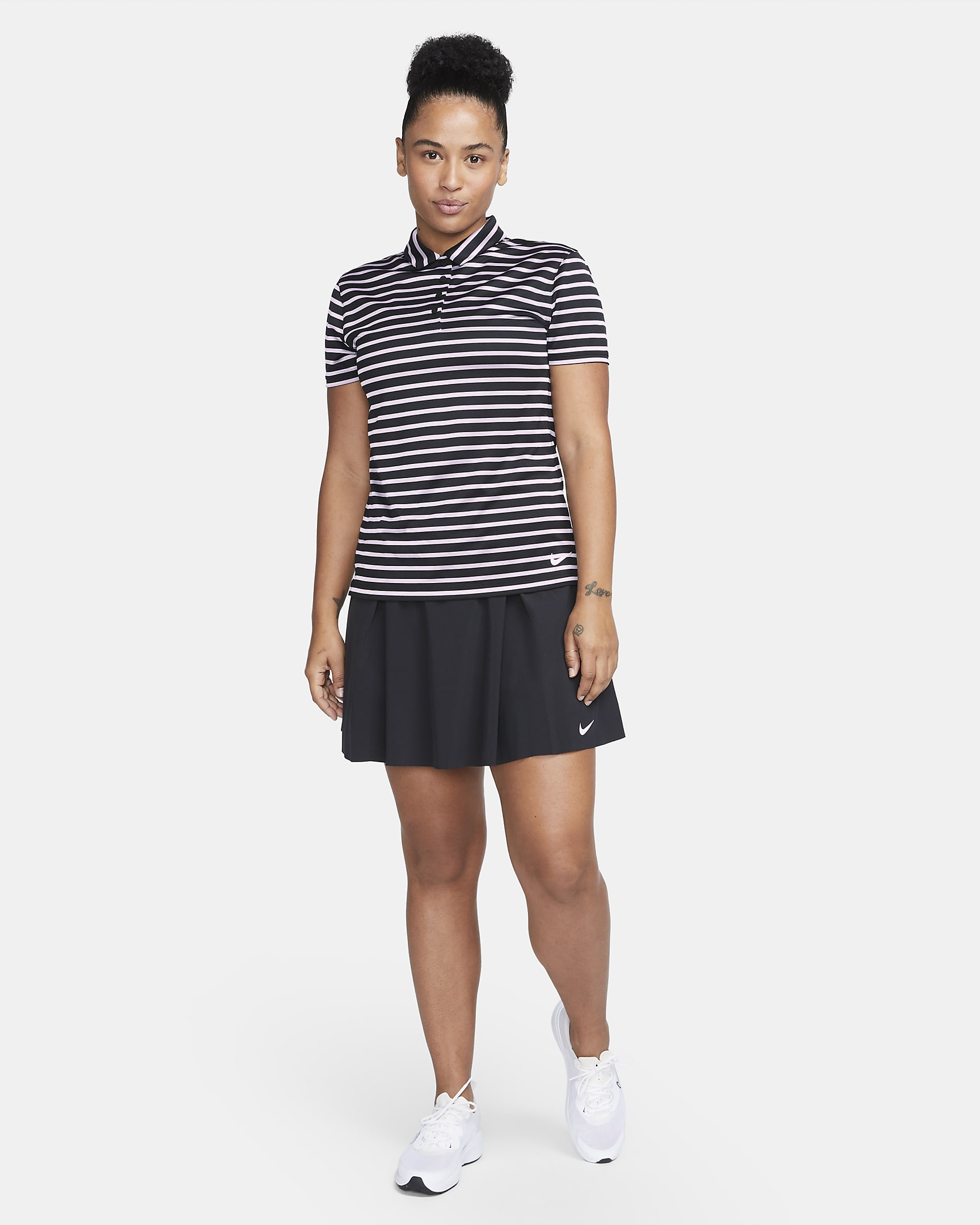 Nike Dri Fit Victory Womens Striped Golf Polo Nike Uk