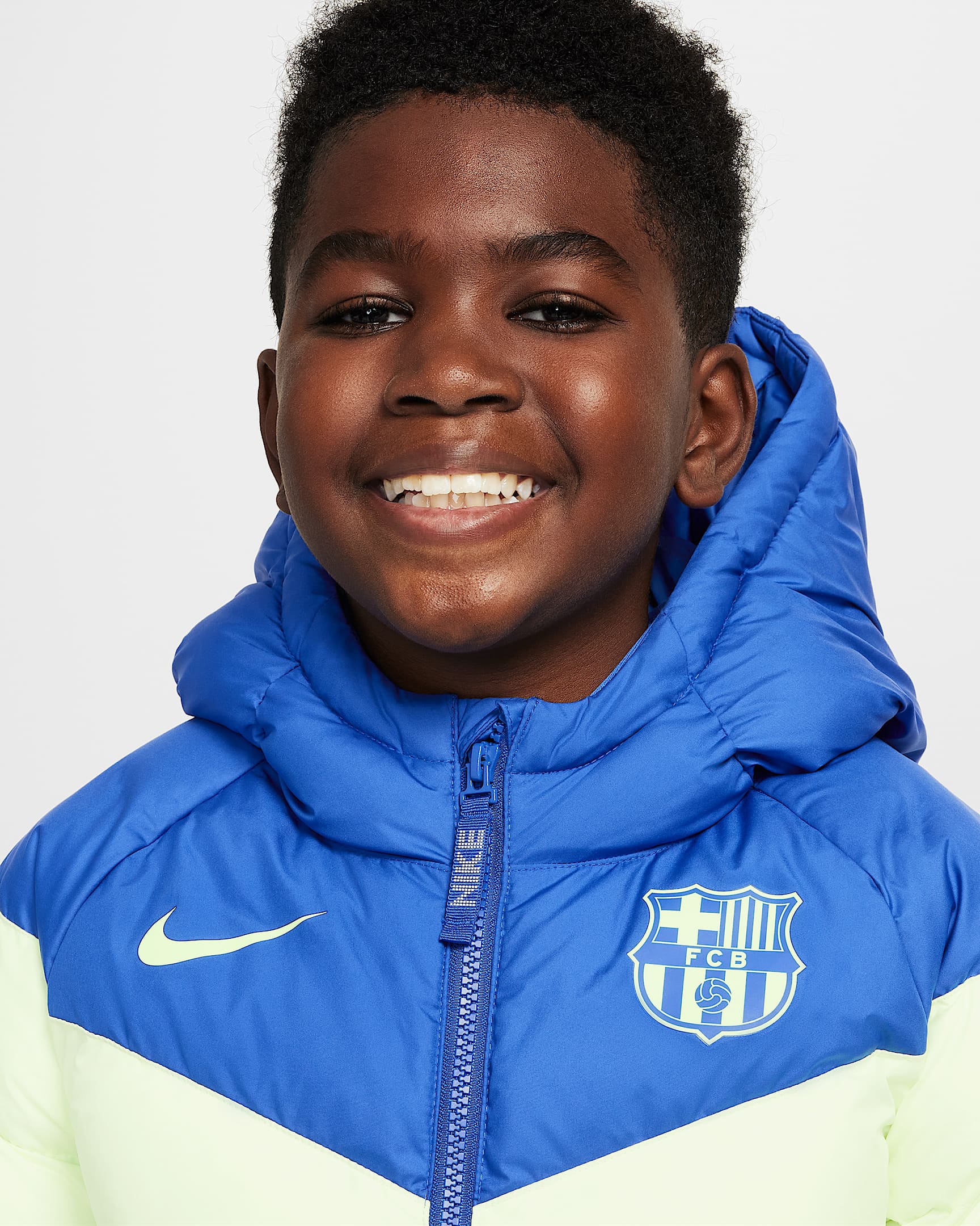 F.C. Barcelona Third Older Kids' Nike Football Synthetic-Fill Hooded Jacket. Nike CA