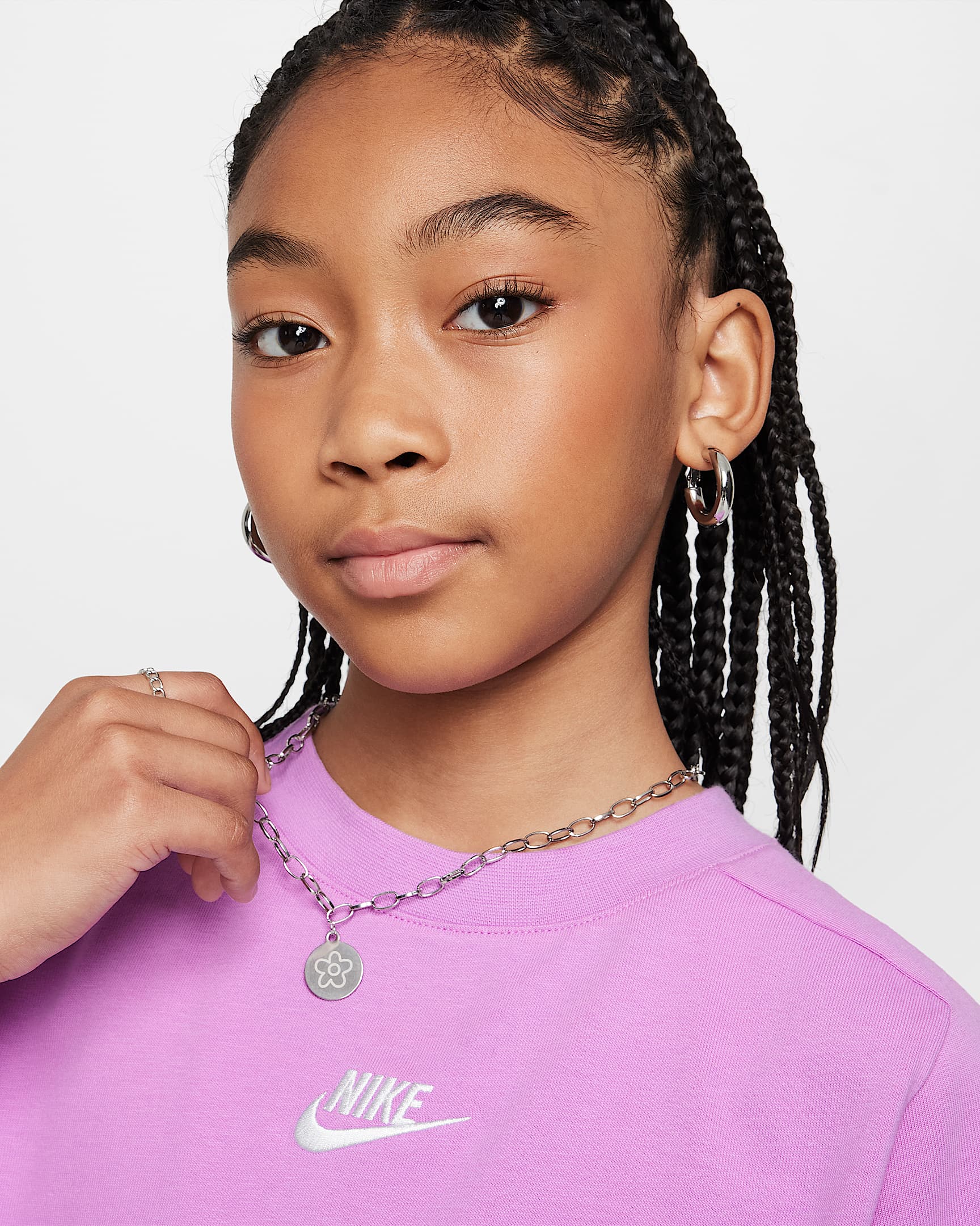 Nike Sportswear Older Kids' (Girls') Short-Sleeve Top. Nike IE