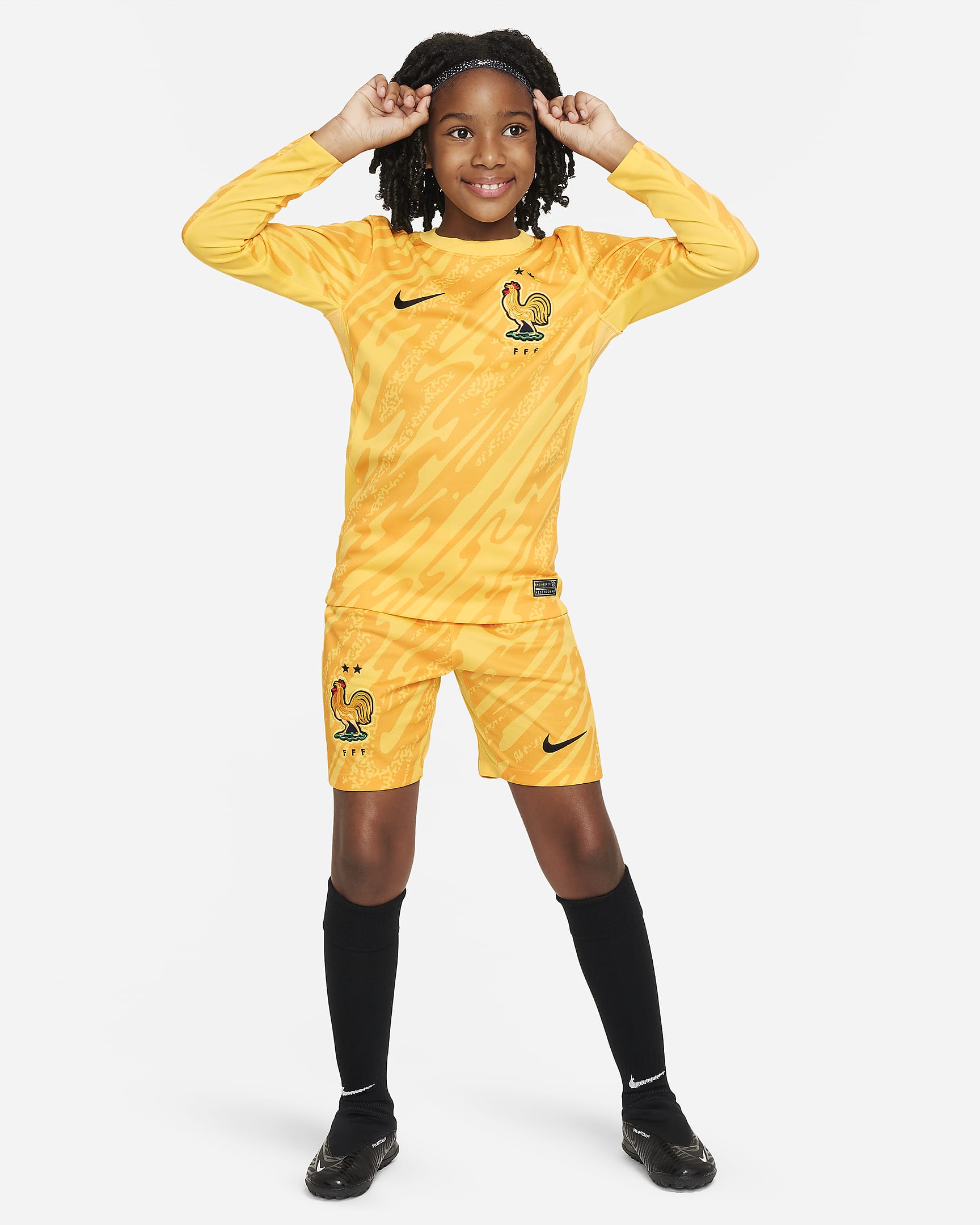 Short de foot Replica Nike Dri-FIT FFF 2024 Stadium Extérieur pour ado ...