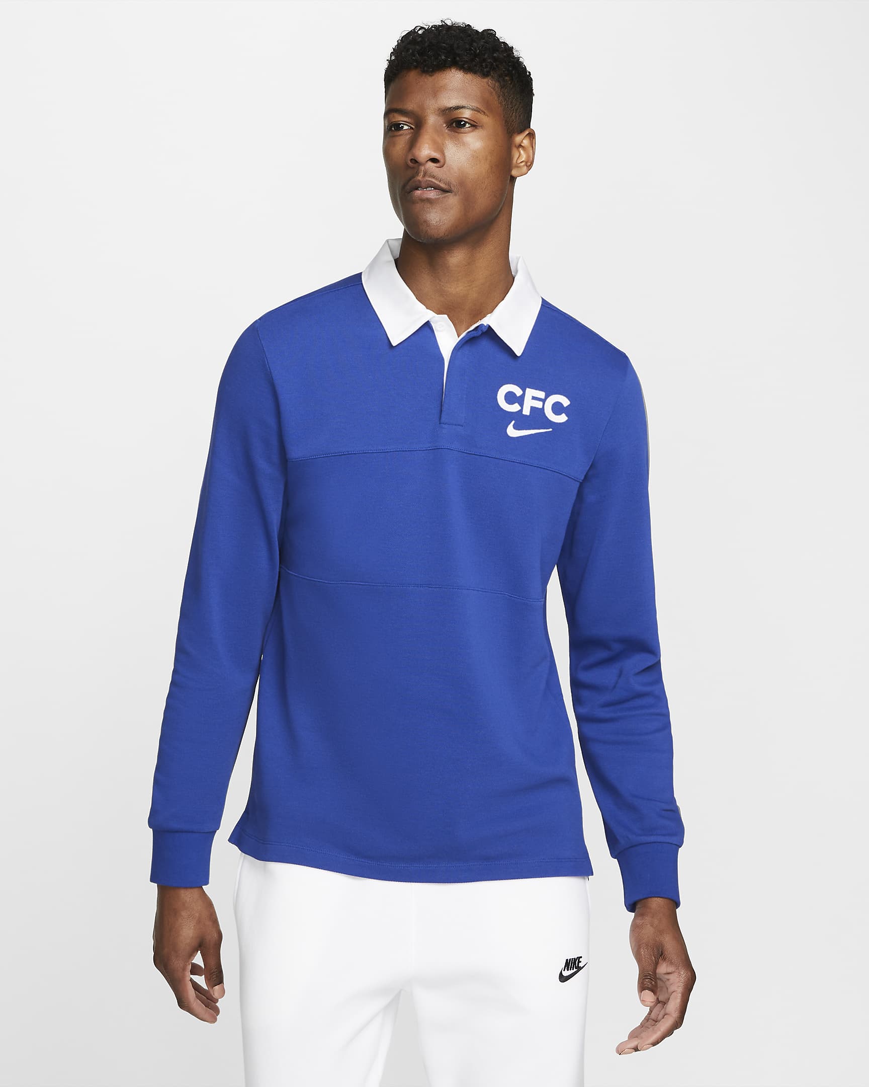 Chelsea F.C. Men's Long-Sleeve Skate Polo. Nike DK