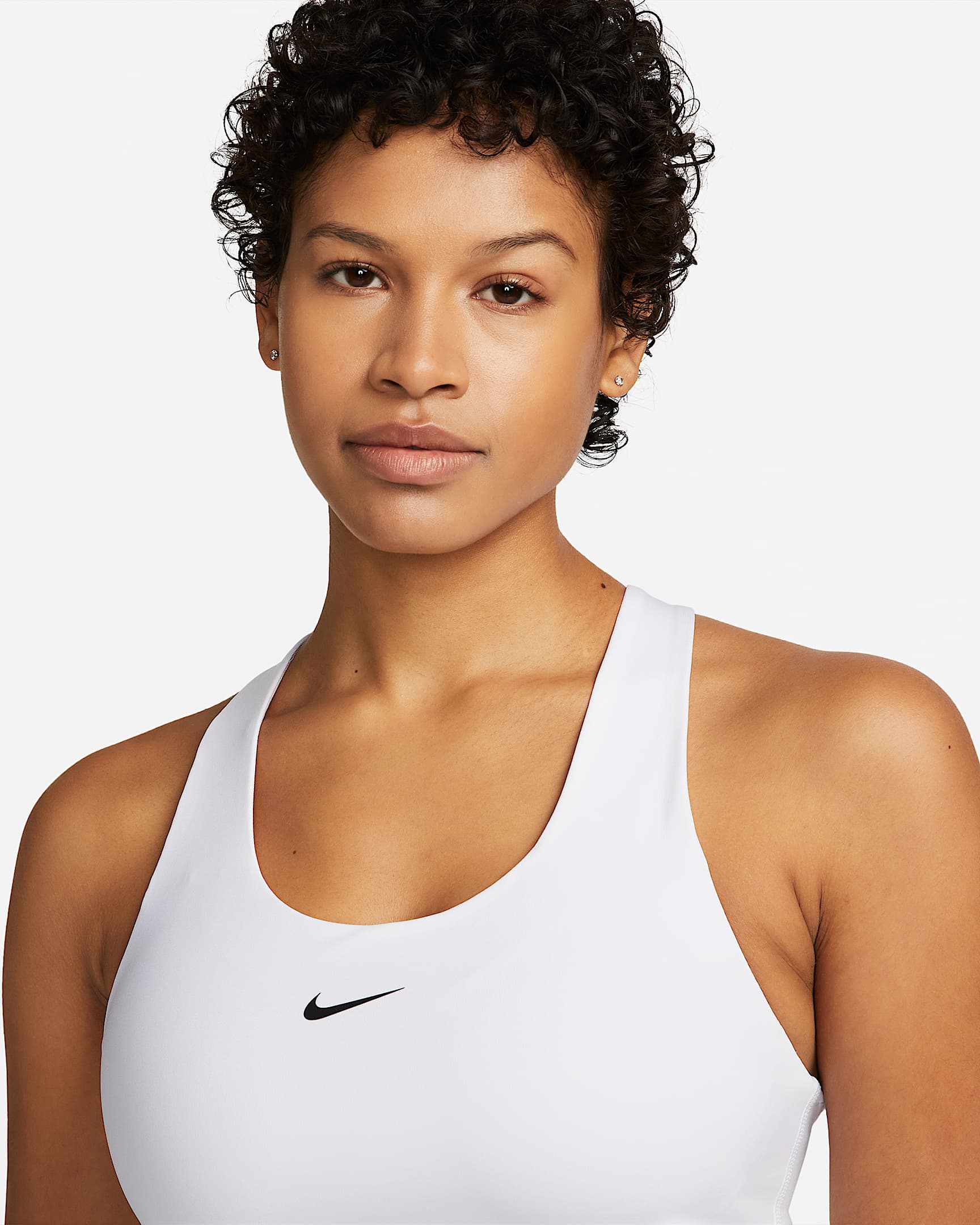 Canotta Con Bra Imbottito A Sostegno Medio Nike Swoosh Donna Nike It