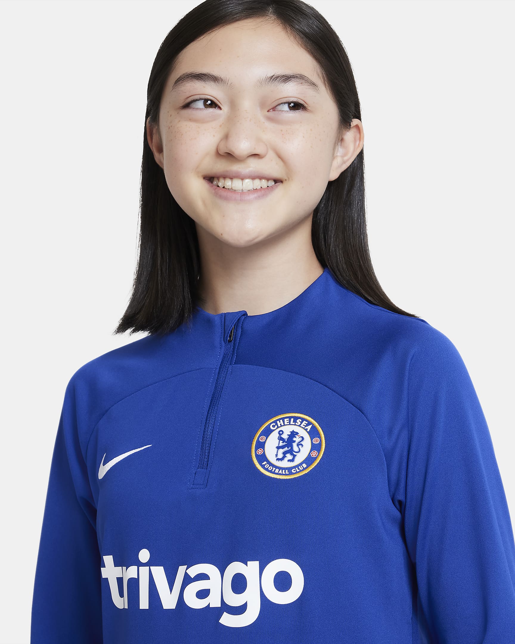 Chelsea F.C. Academy Pro Older Kids' Nike Dri-FIT Football Drill Top ...