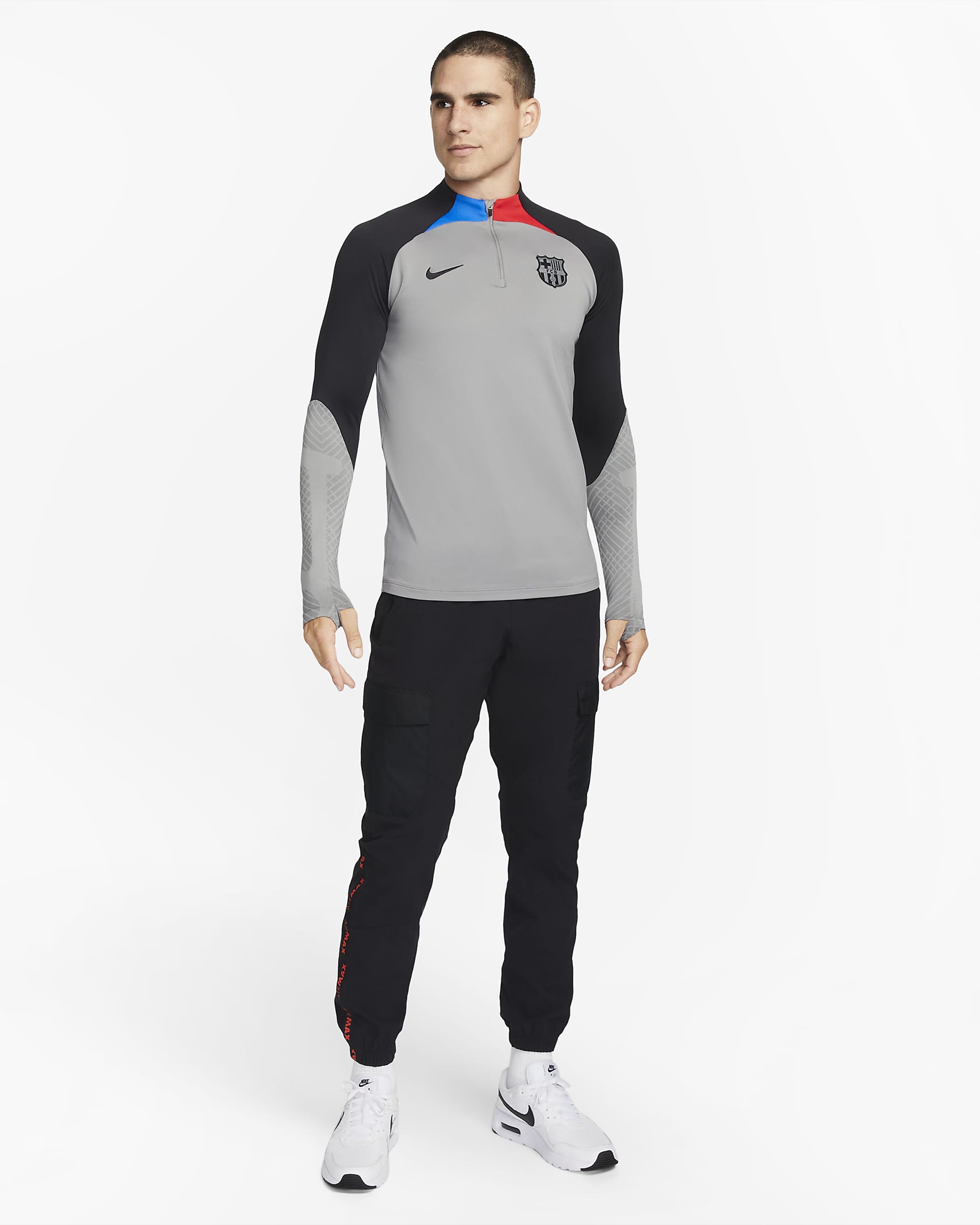 Maglia da calcio per allenamento in maglia Nike Dri-FIT FC Barcelona ...