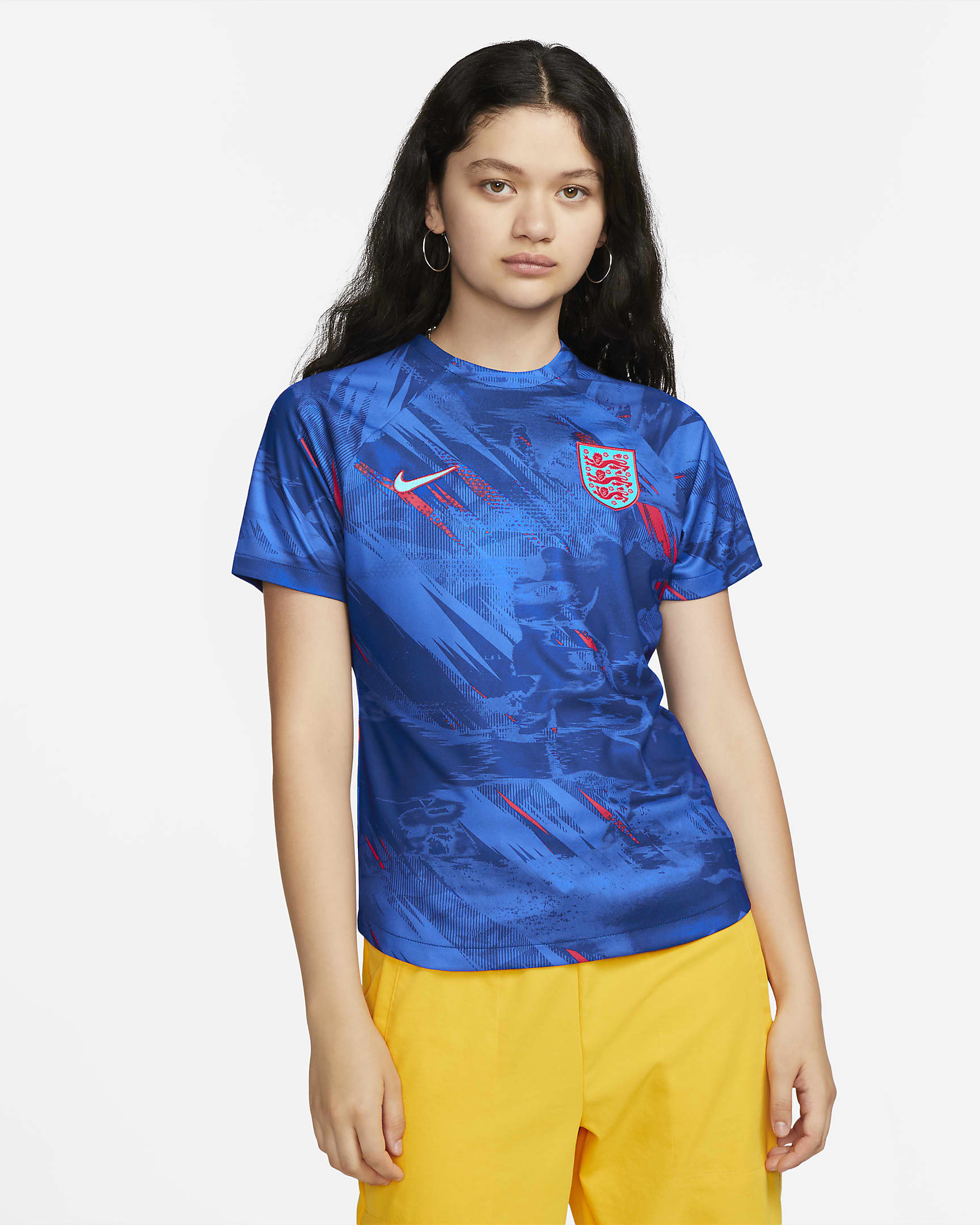 England Women's Nike Dri-FIT Pre-Match Football Top. Nike LU