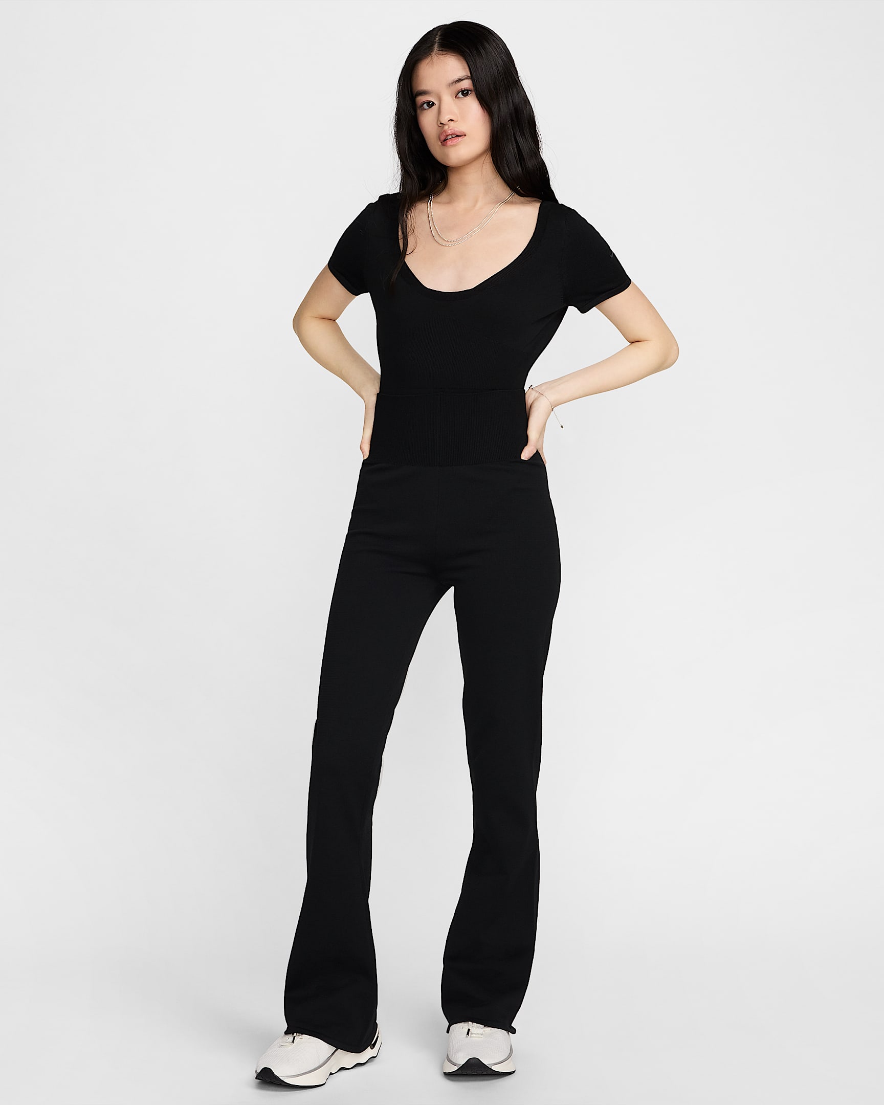 Nike Sportswear Chill Knit Women's Tight High-Waisted Jumper Flared ...