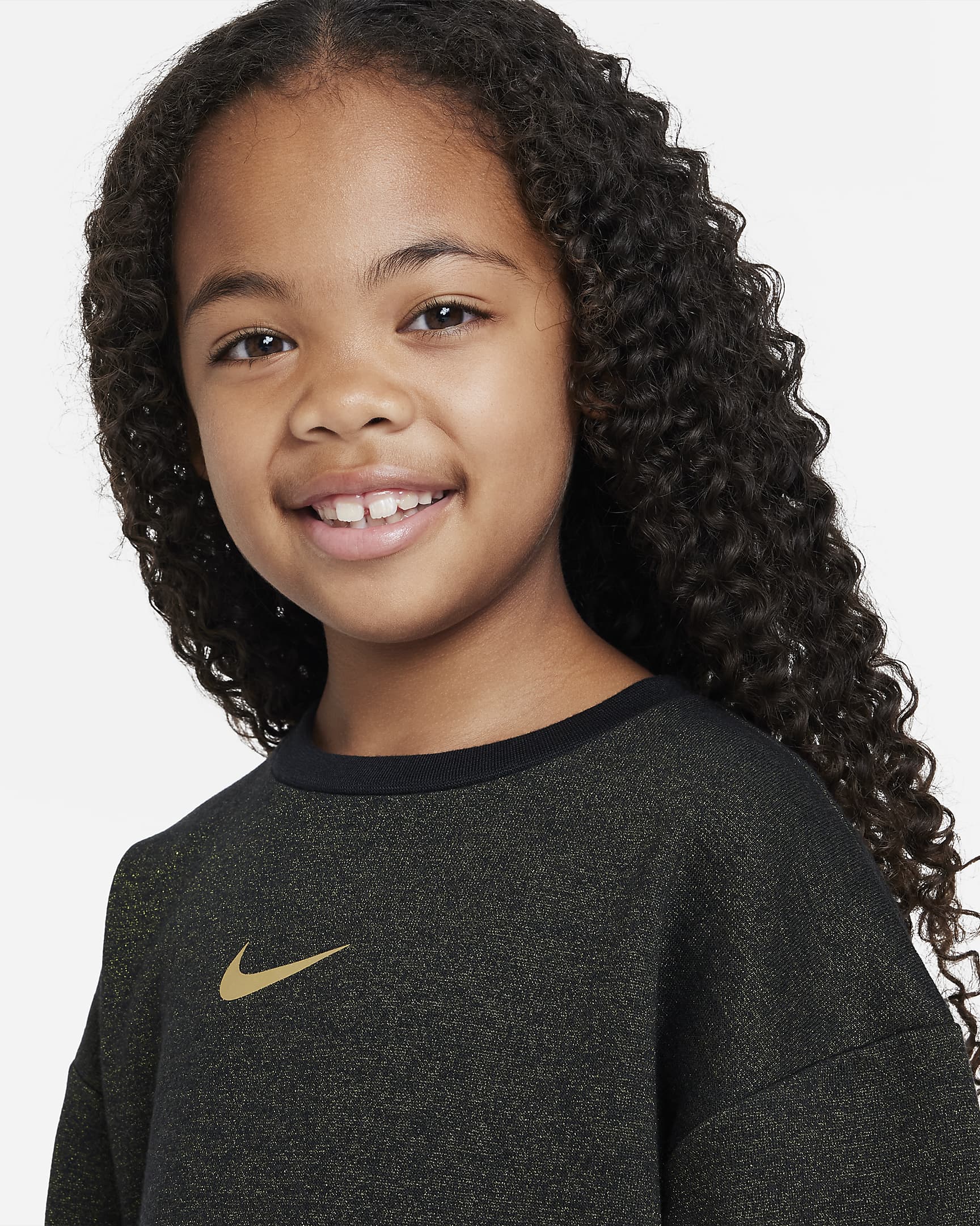 Nike Speckled Fleece Crew Younger Kids' Crew. Nike LU