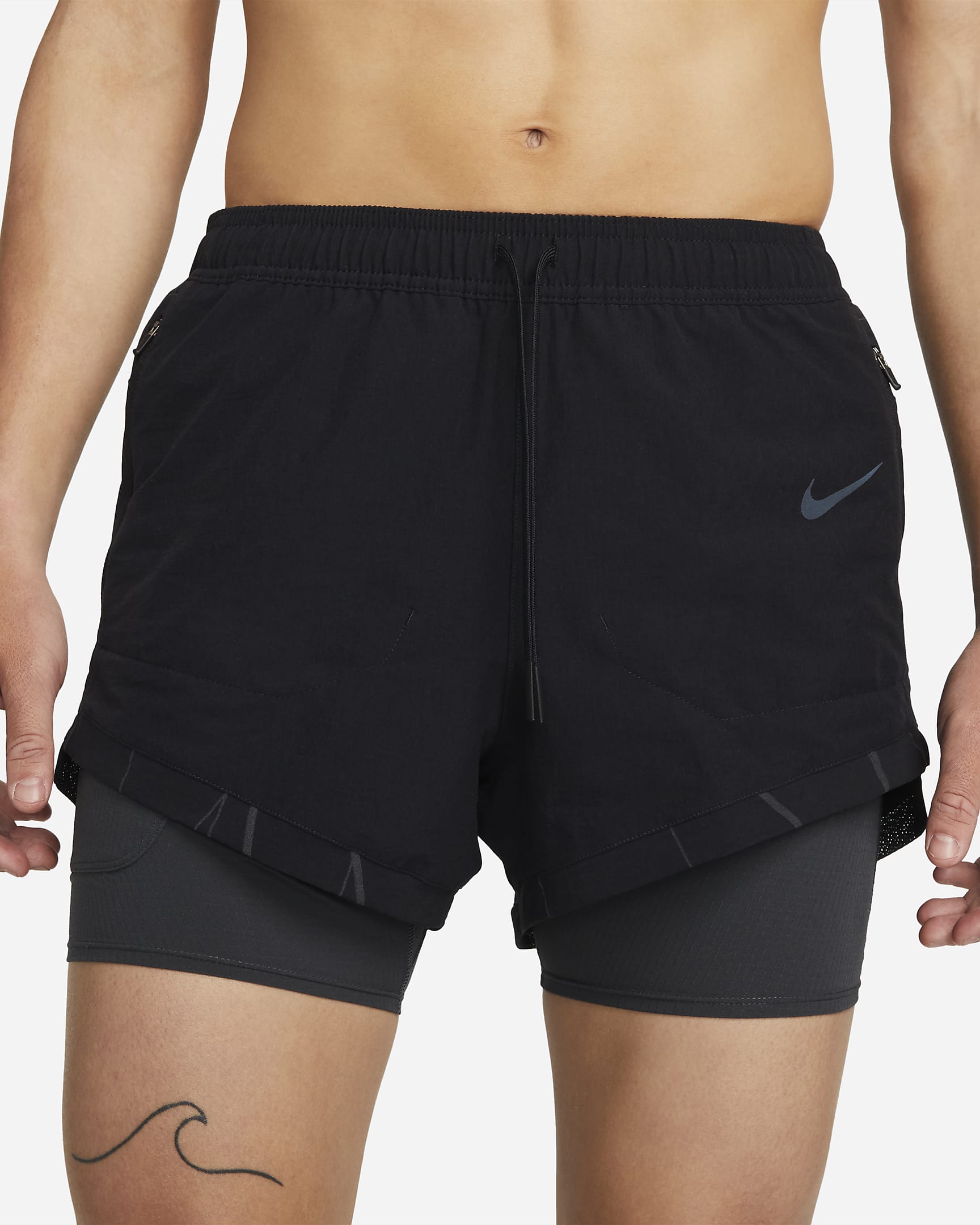 Calções de running Pinnacle 3 em 1 Nike Dri-FIT Run Division para homem ...