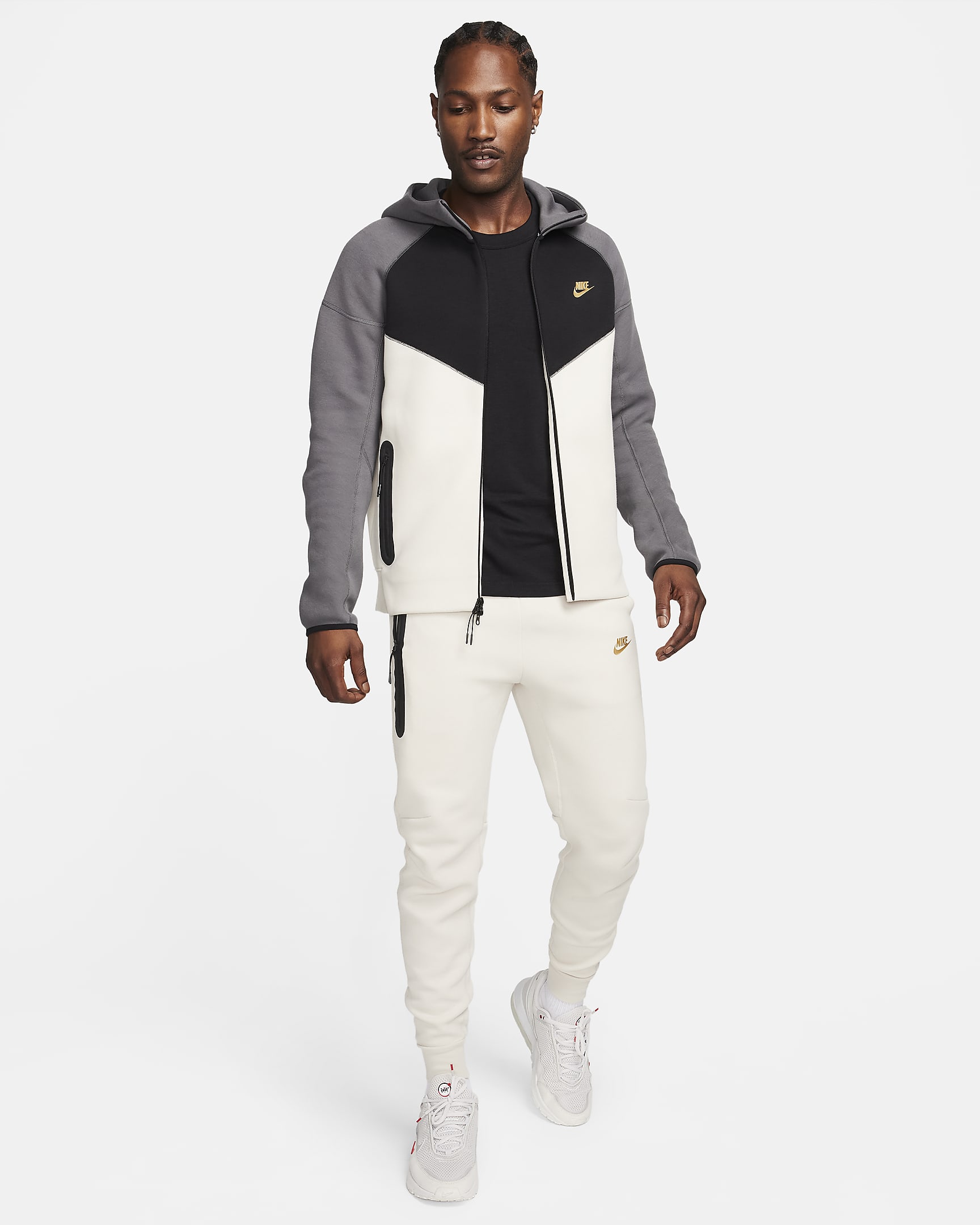 Sweat à capuche entièrement zippé Nike Sportswear Tech Fleece Windrunner pour Homme. Nike LU