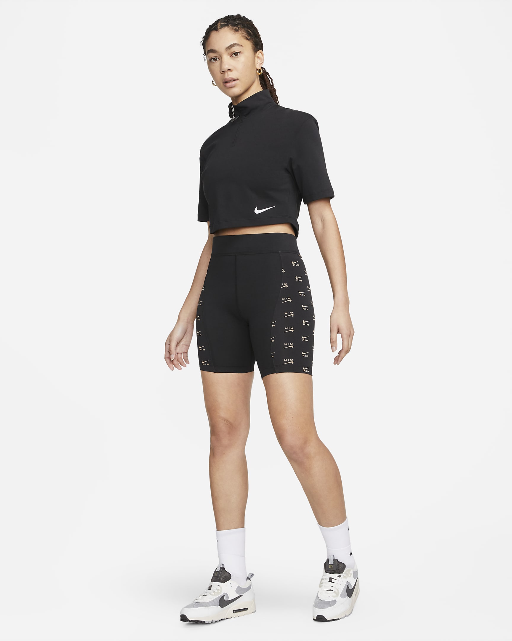 Nike Air Women's High-Waisted 20cm (approx.) Printed Biker Shorts. Nike SK