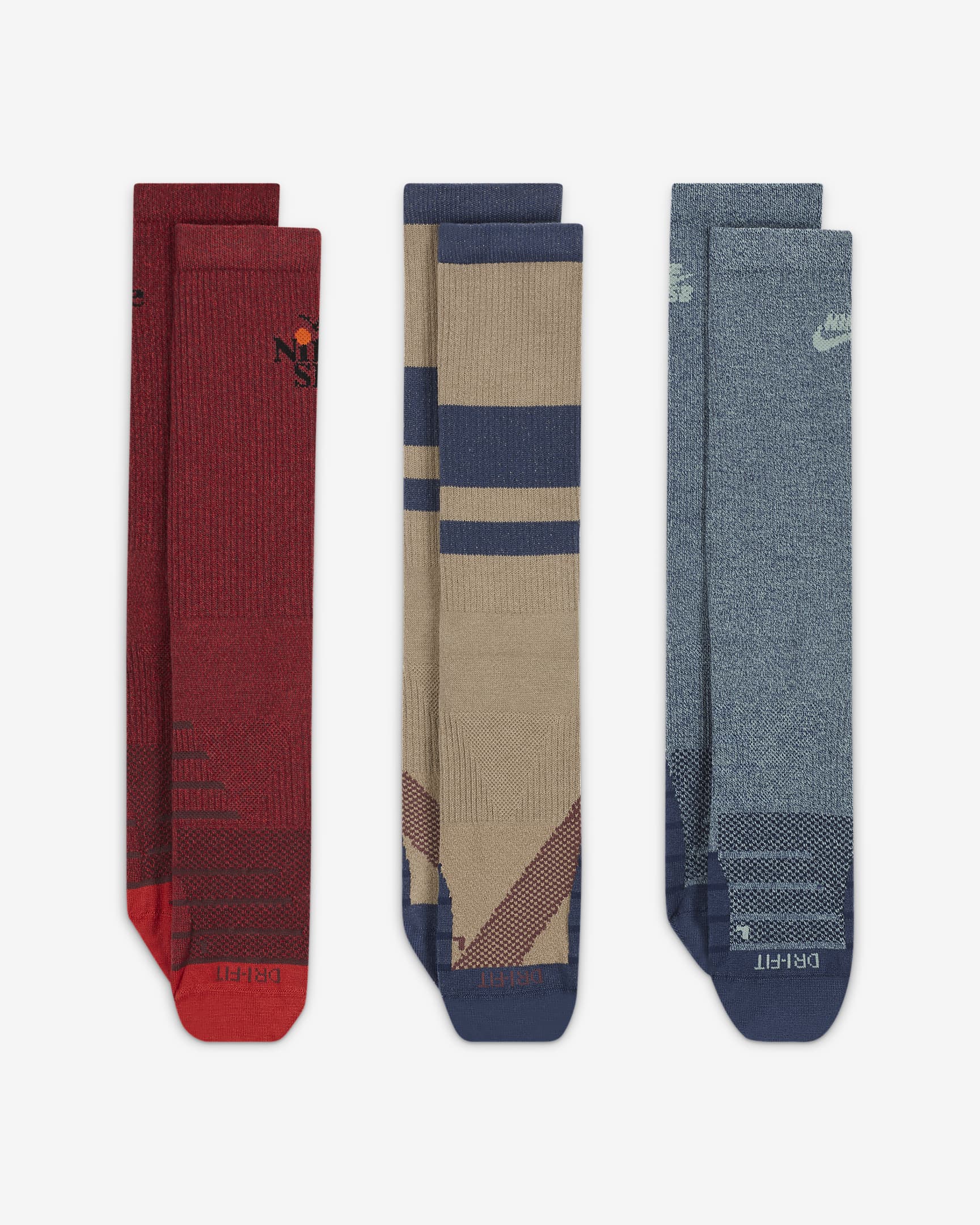 Nike SB Everyday Max Lightweight Skate Crew Socks (3 Pairs). Nike PH