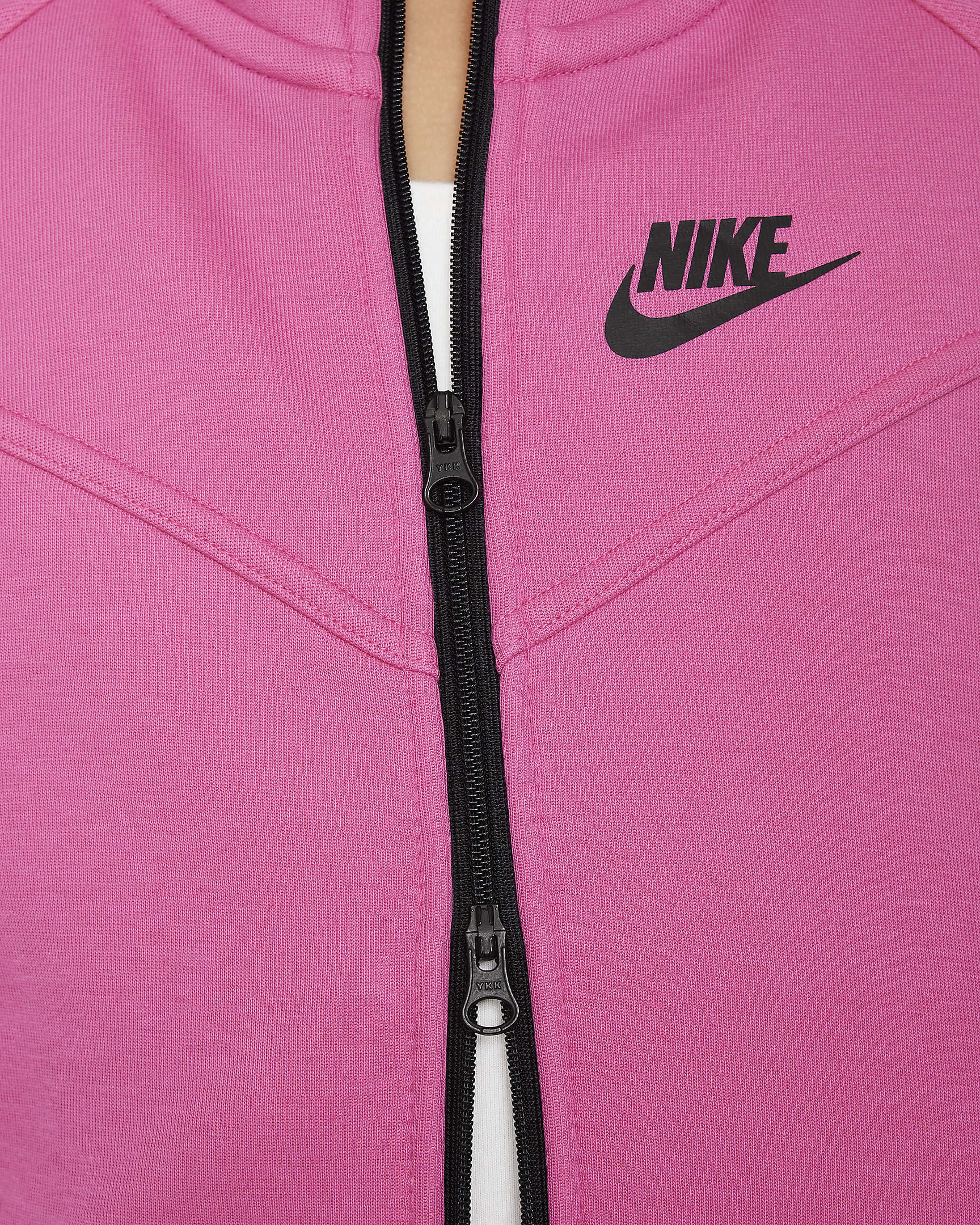 Nike Sportswear Tech Fleece Older Kids' (Girls') Full-Zip Hoodie. Nike AT