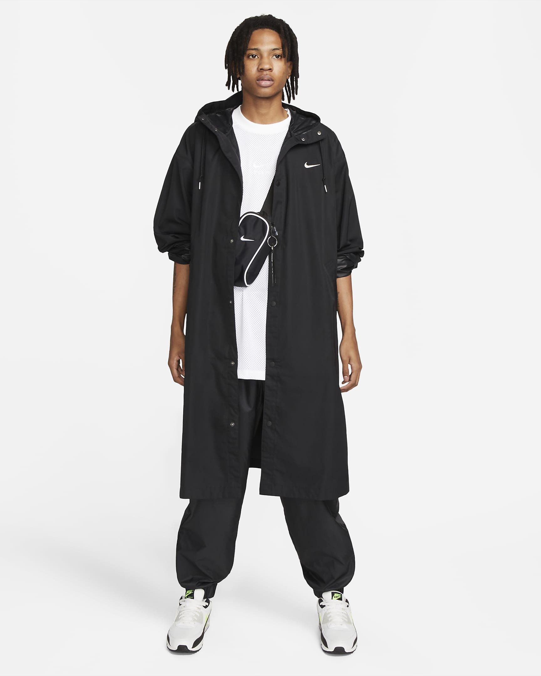 Nike Swoosh geweven parka voor heren. Nike BE