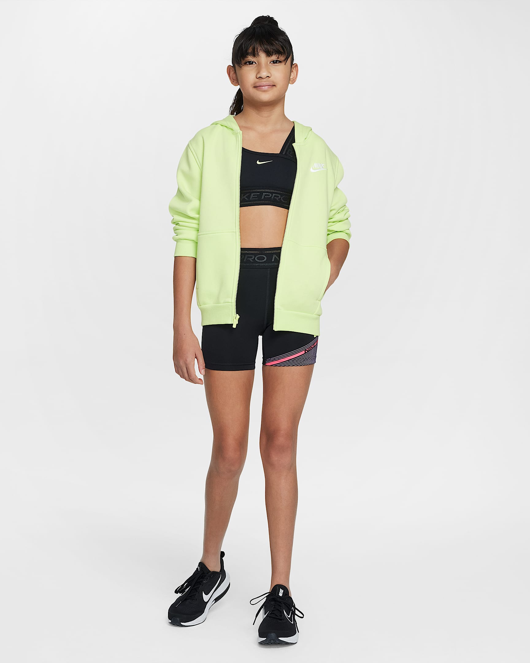 Nike Pro Girls' Dri-FIT 3" Shorts. Nike.com
