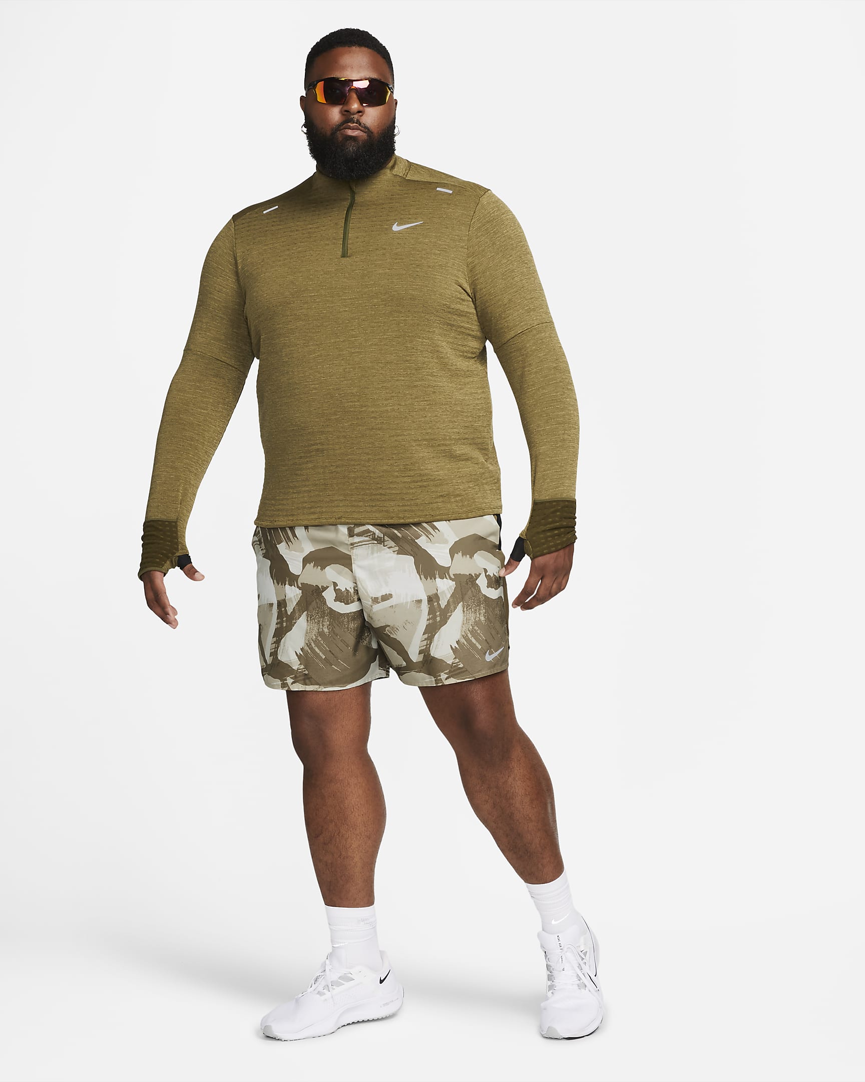 Nike Challenger Men's 18cm (approx.) Brief-Lined Camo Running Shorts ...