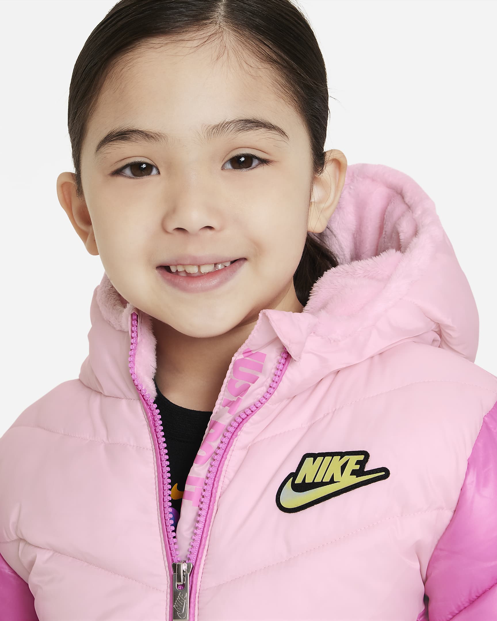 Nike Colorblock Chevron Puffer Jacket Little Kids Jacket. Nike.com