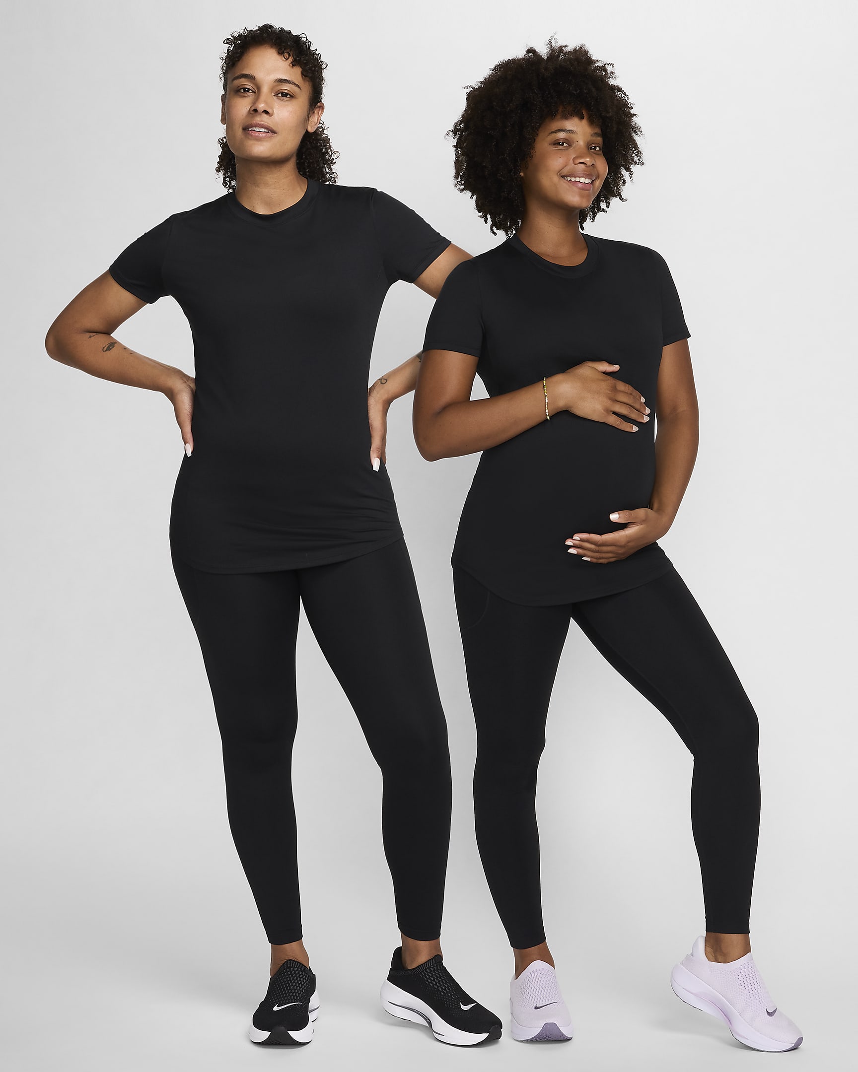 Nike (M) One Women's Dri-FIT Slim-Fit Short-Sleeve Top (Maternity). Nike UK