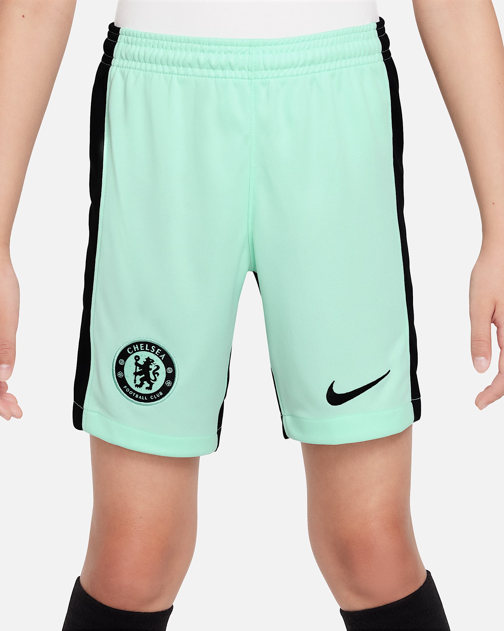 Chelsea F.C. 2023/24 Stadium Third Older Kids' Nike Dri-FIT Football Shorts. Nike BE