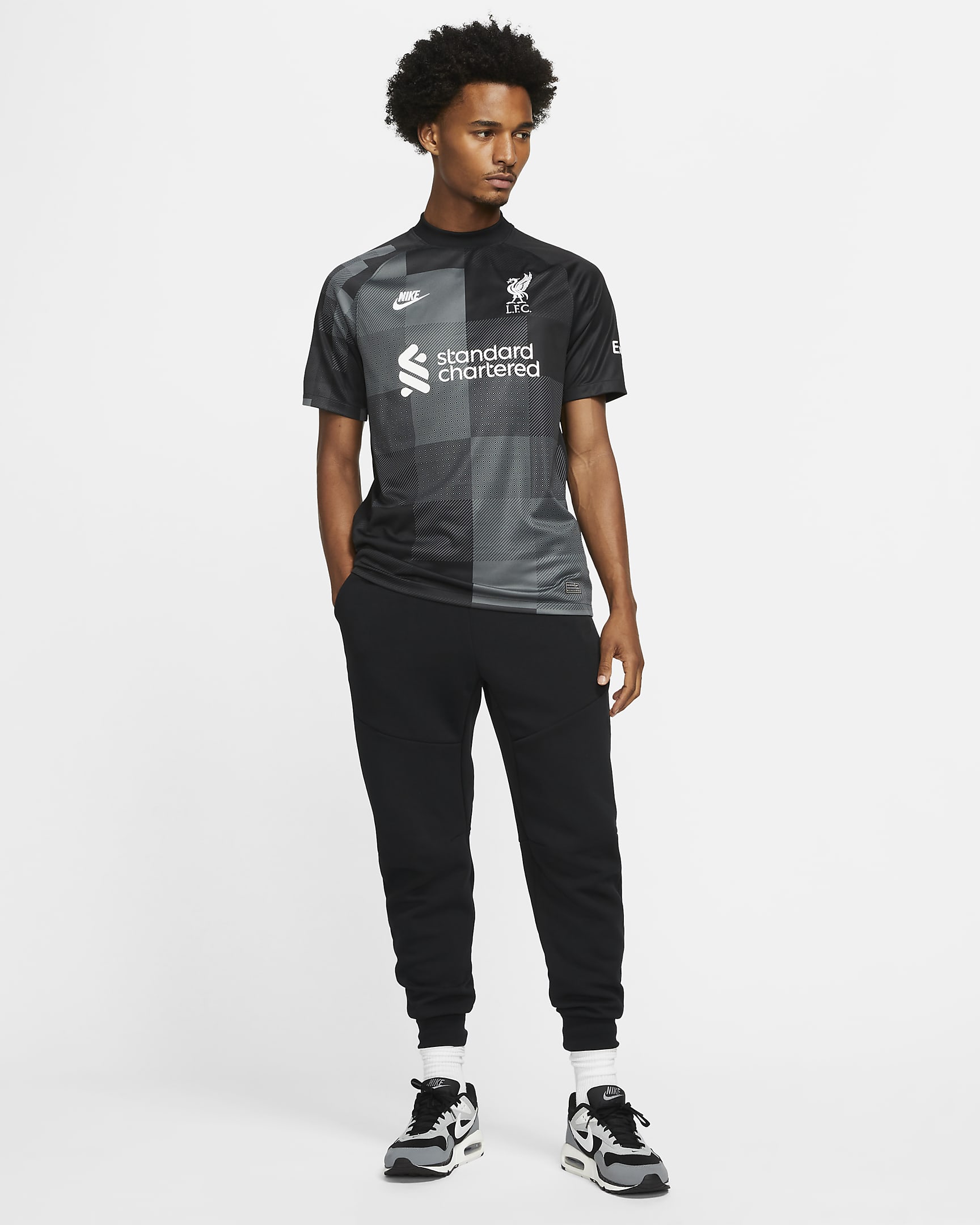 Fotbollströja Liverpool FC 2021/22 Stadium Goalkeeper för män. Nike SE