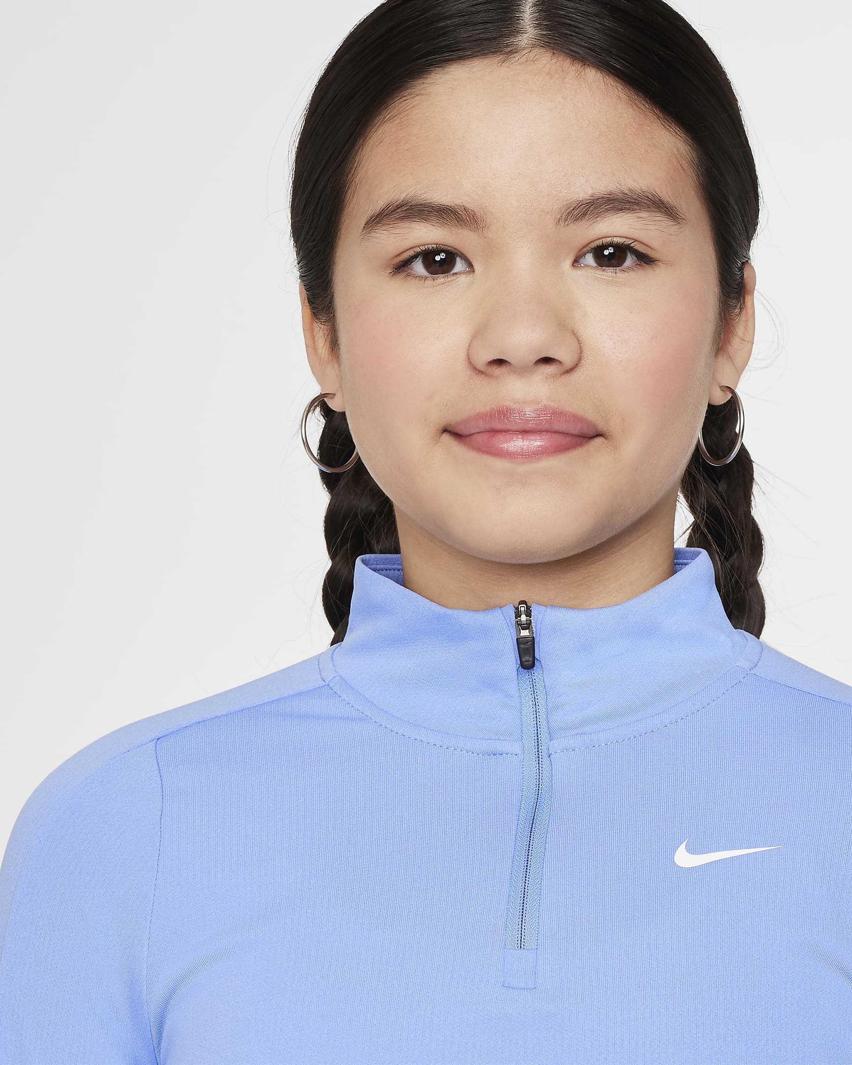 Haut à manches longues et 1/4 de zip Dri-FIT Nike pour fille. Nike FR