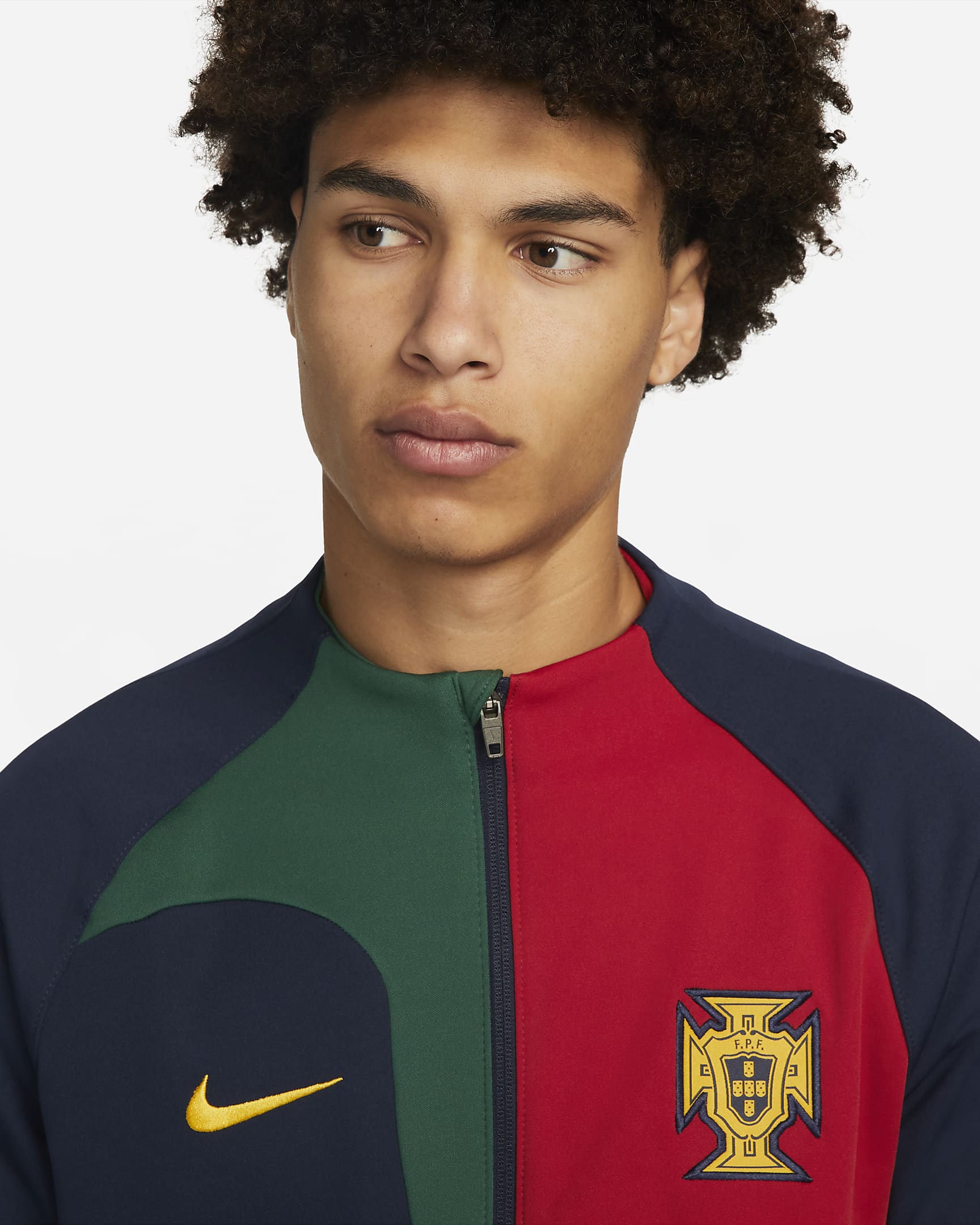 Portugal Academy Pro Men's Knit Football Jacket. Nike NZ