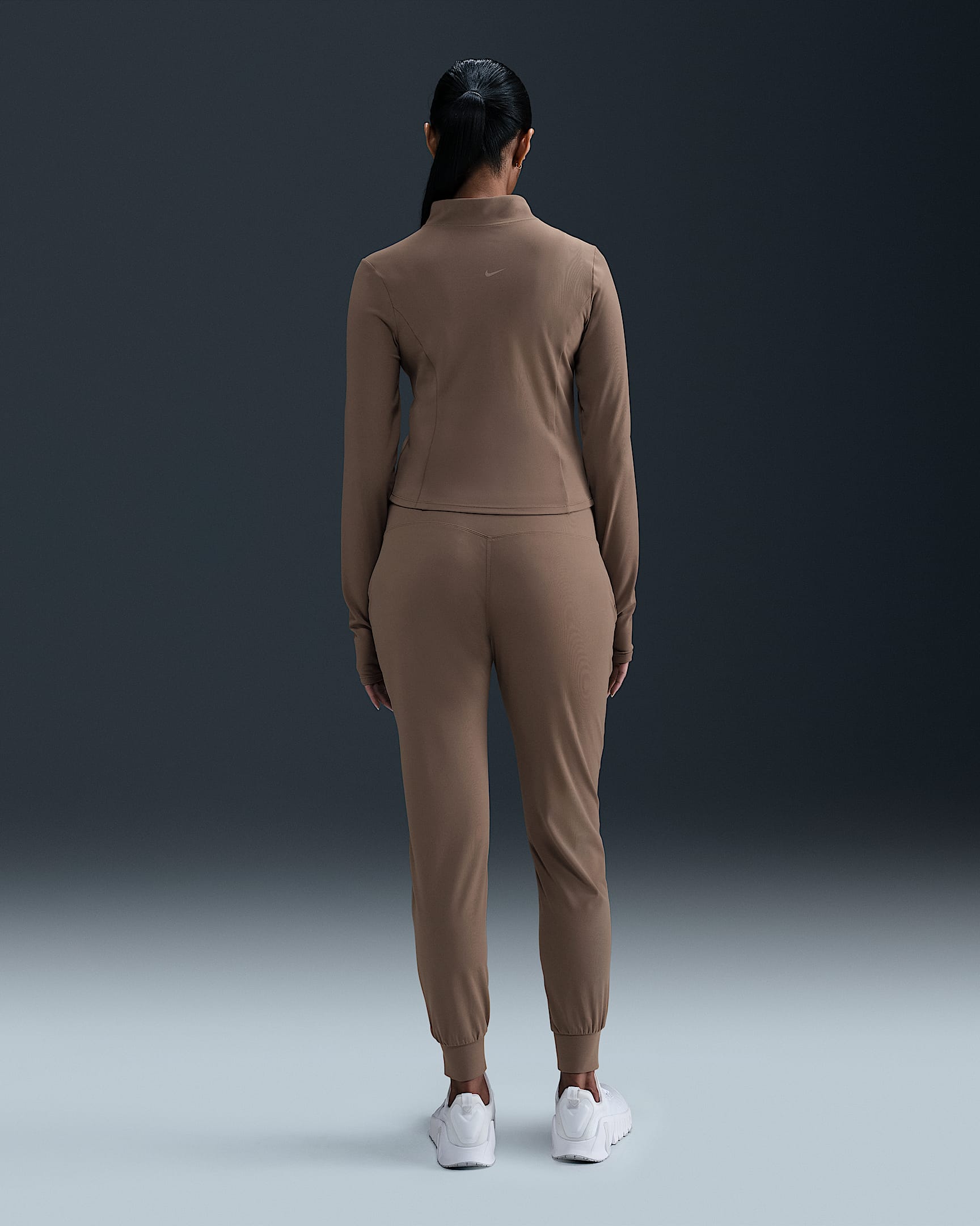 Nike Zenvy Women's Dri-FIT Full-Zip Long-Sleeve Top. Nike AT