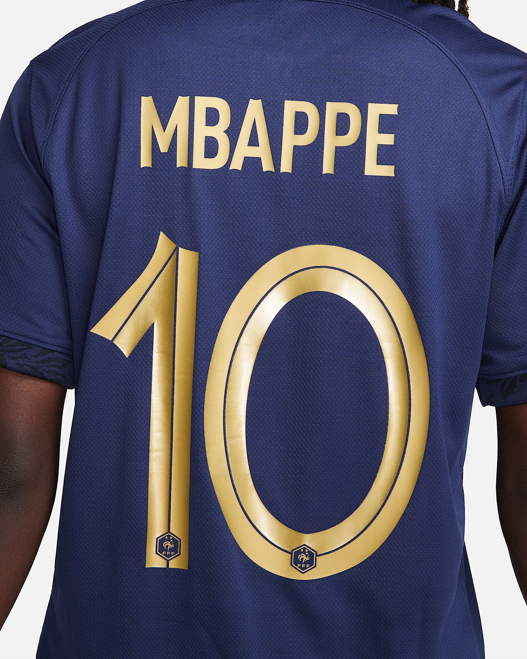 Maglia da calcio Nike Dri-FIT Kylian Mbappé FFF 2022/23 Stadium da uomo ...