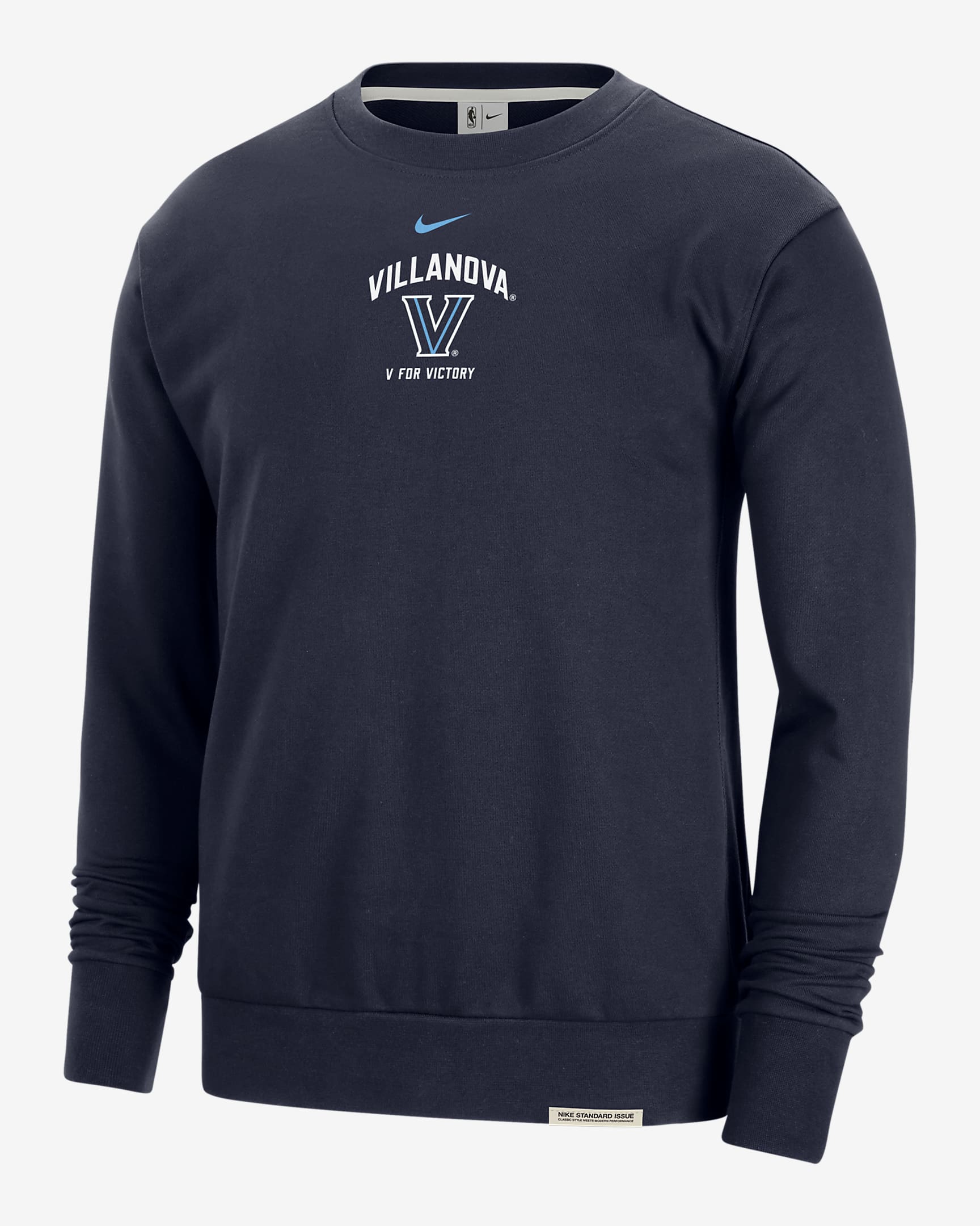 Villanova Standard Issue Men's Nike College Fleece Crew-Neck Sweatshirt ...