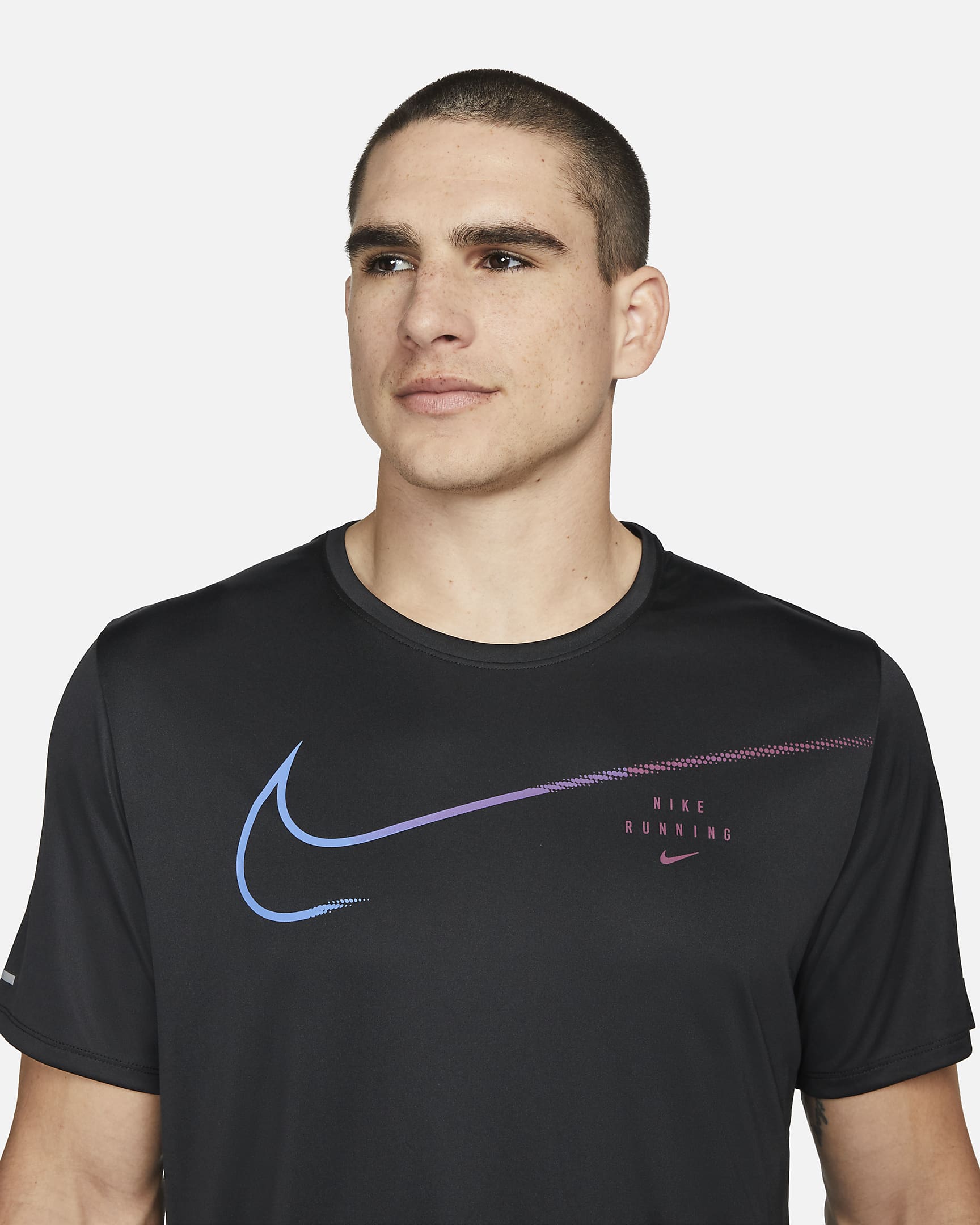Nike Dri-FIT UV Run Division Miler Men's Short-Sleeve Graphic Running ...
