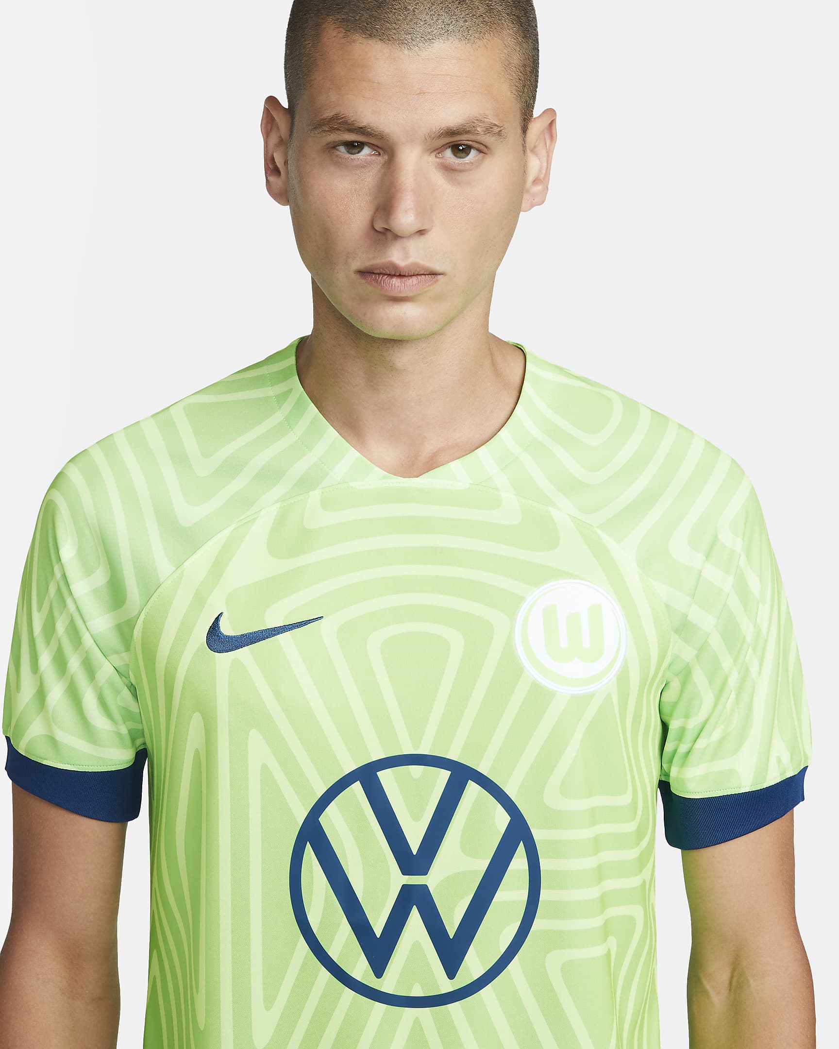 VfL Wolfsburg 2022/23 Stadium Home Men's Nike Dri-FIT Football Shirt ...