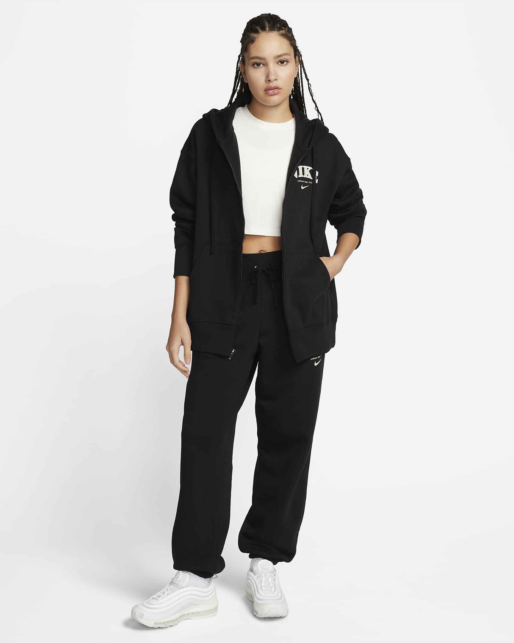 Nike Sportswear Phoenix Fleece Women's Oversized Full-Zip Hoodie. Nike SI