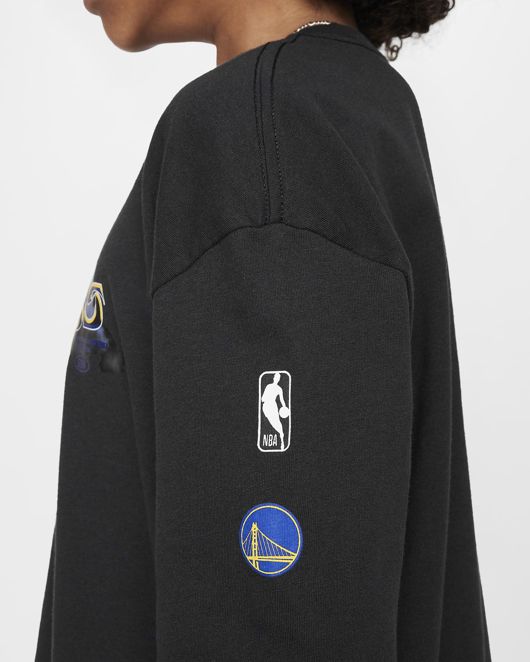 Golden State Warriors Essential Older Kids' (Boys') Nike NBA Max90 Long ...