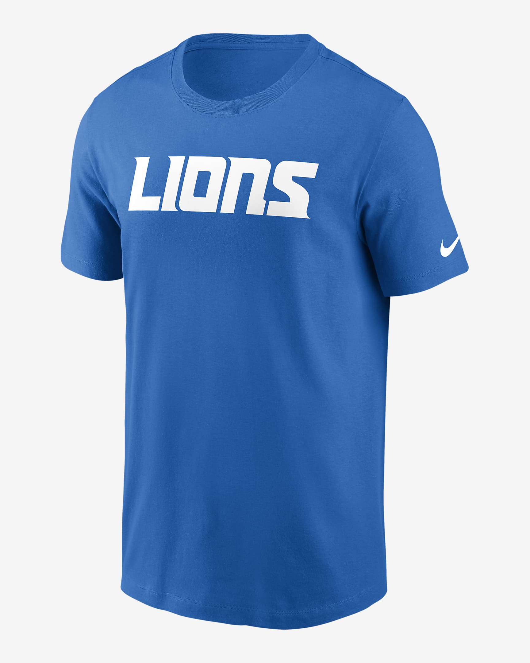 Detroit Lions Primetime Wordmark Essential Men's Nike NFL T-Shirt. Nike.com