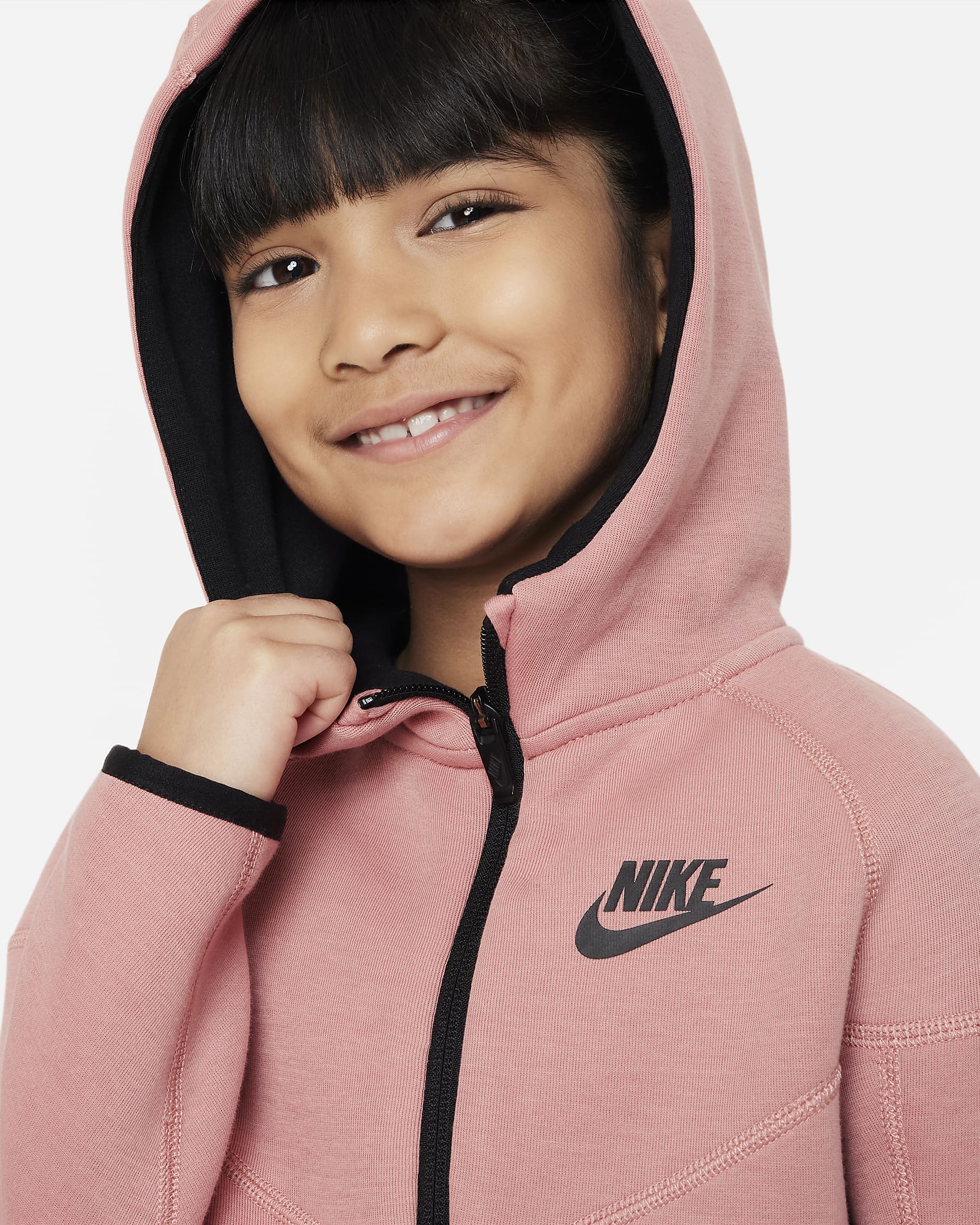 Nike Sportswear Tech Fleece Full-Zip Set Little Kids 2-Piece Hoodie Set ...