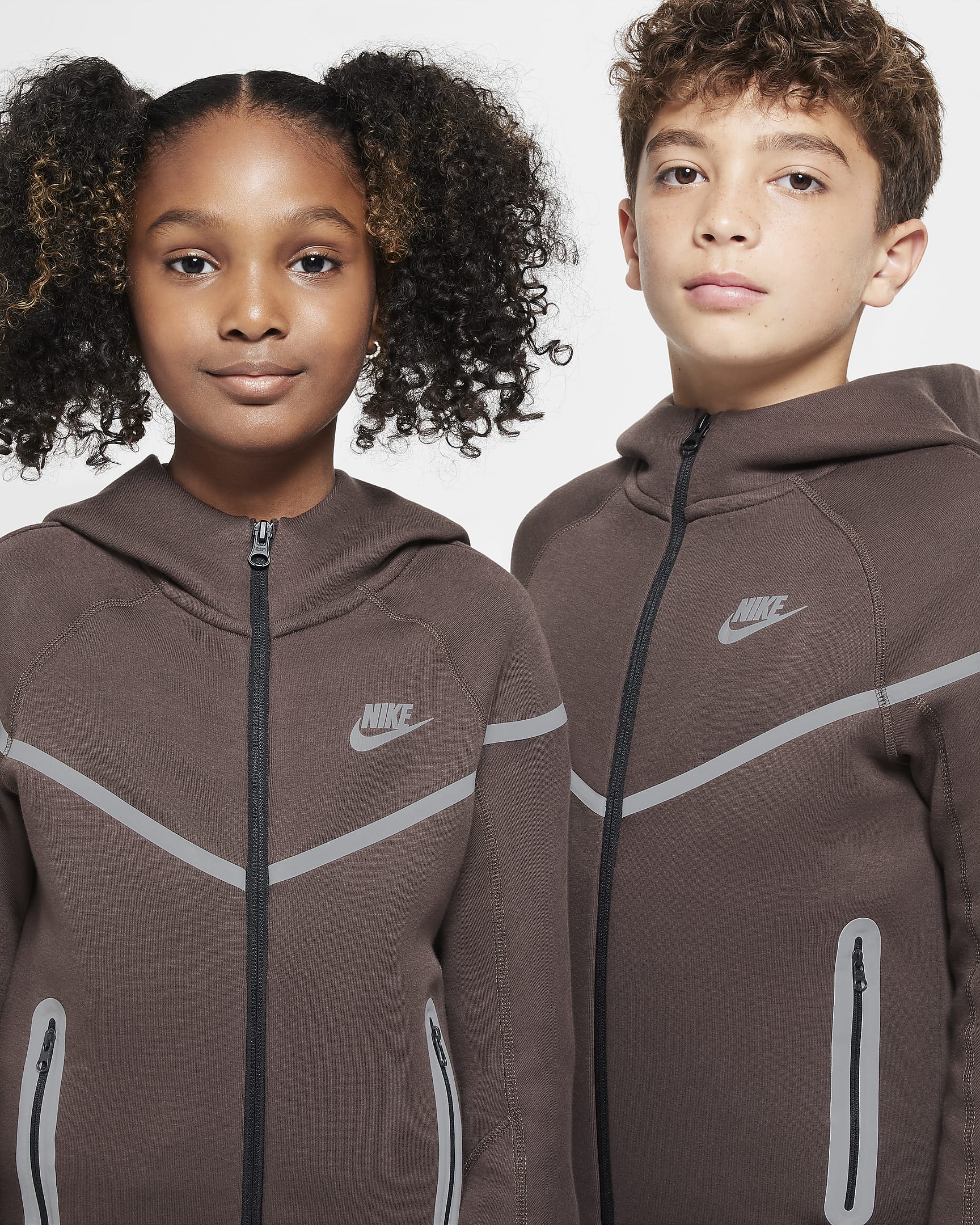 Nike Sportswear Tech Fleece Big Kids' (Boys') Reflective Full-Zip ...