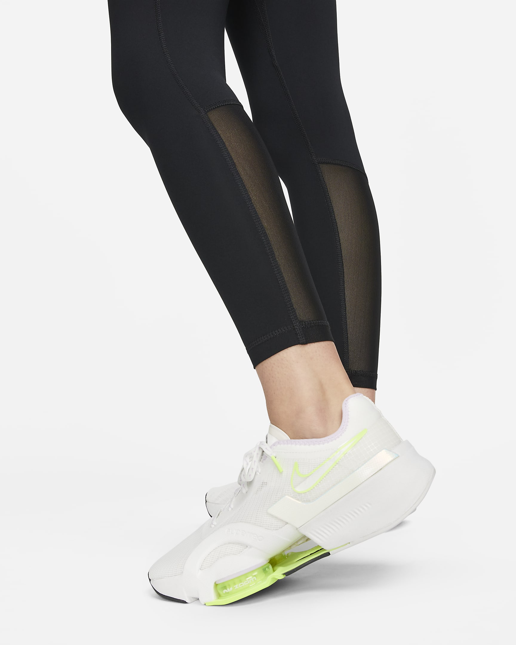 Nike Pro 365 Women's High-Waisted 7/8 Mesh Panel Leggings. Nike LU