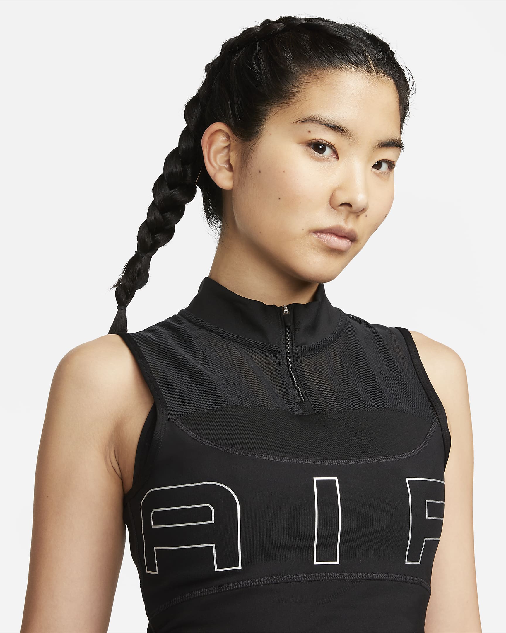 Nike Air Dri-FIT Women's 1/4-Zip Running Crop Top. Nike IN