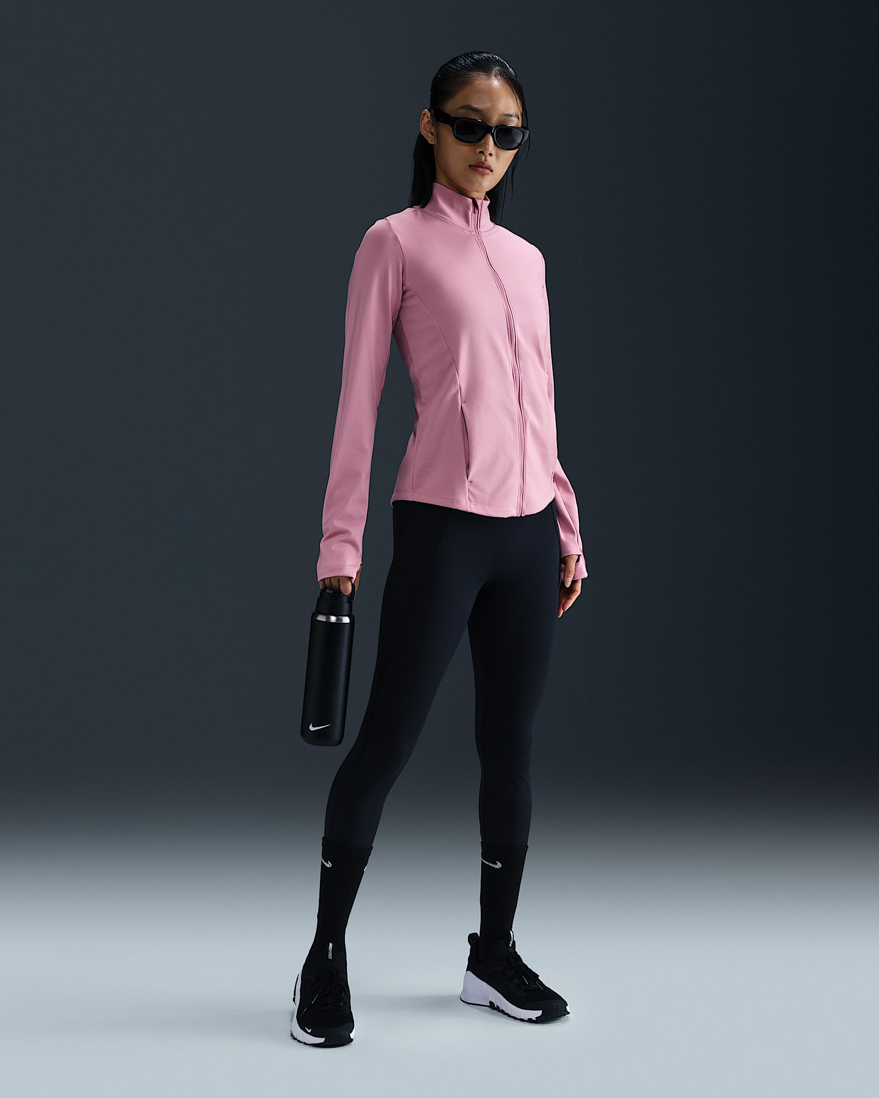 Nike One Women's Dri-FIT Full-Zip Mid Layer. Nike SG