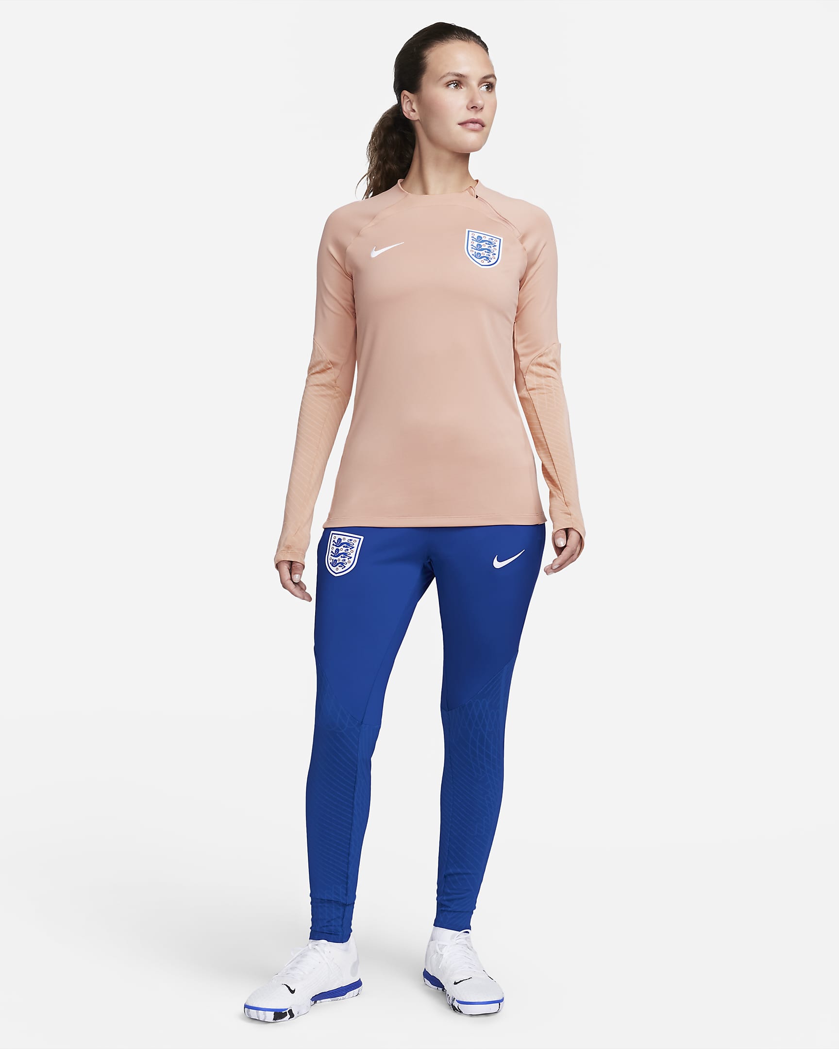 England Strike Women's Nike Dri-FIT Knit Football Drill Top. Nike SE